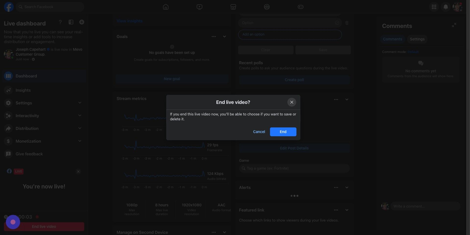 Stream to Facebook Live – Mevo Camera