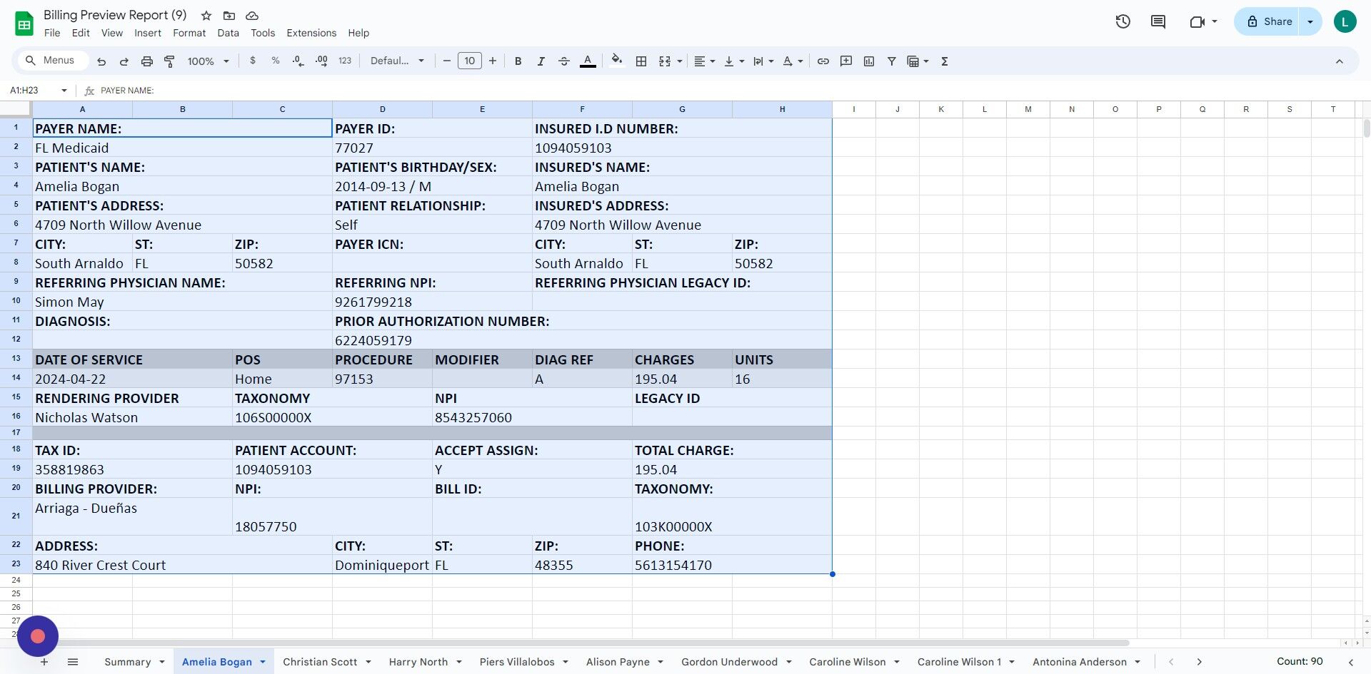 How to run a billing - ABA Matrix Knowledge Desk