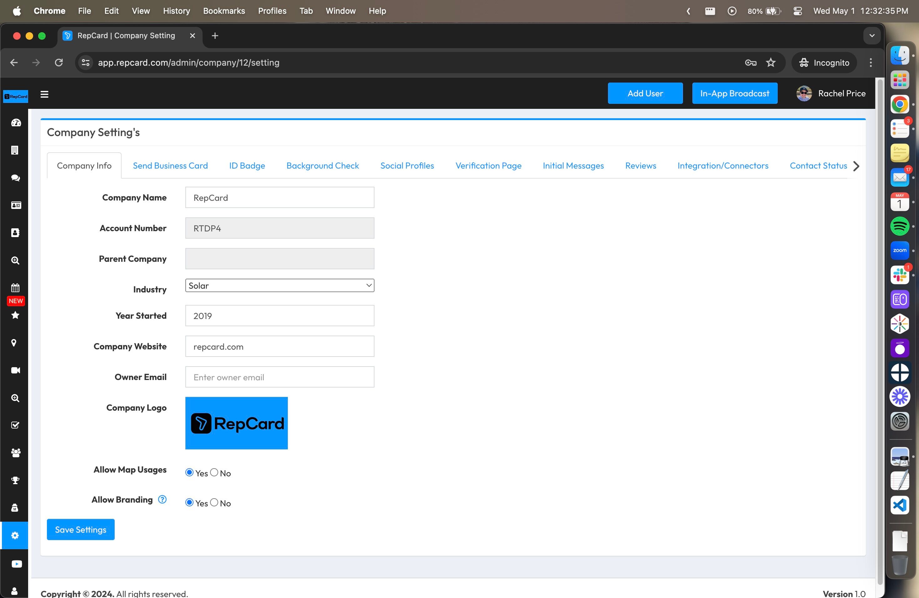 How to update your company info on the RepCard website – RepCard Help ...
