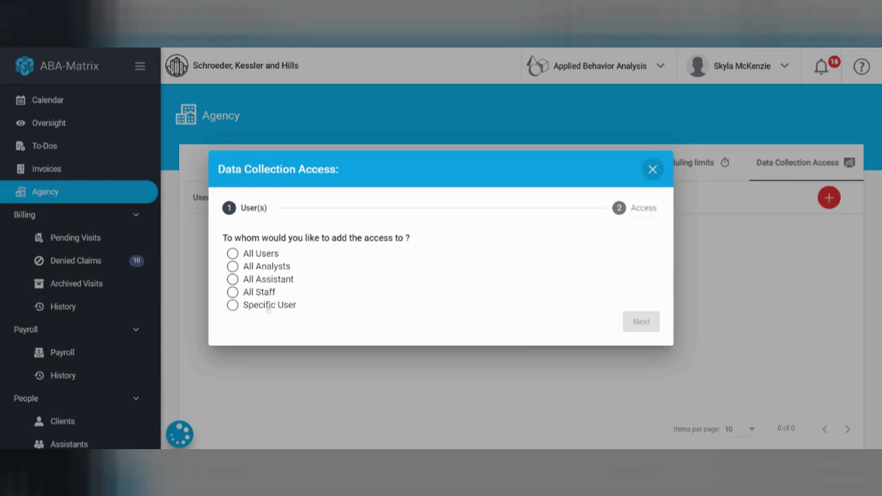 How to optimize access to Data Collection (administrative staff) - ABA ...