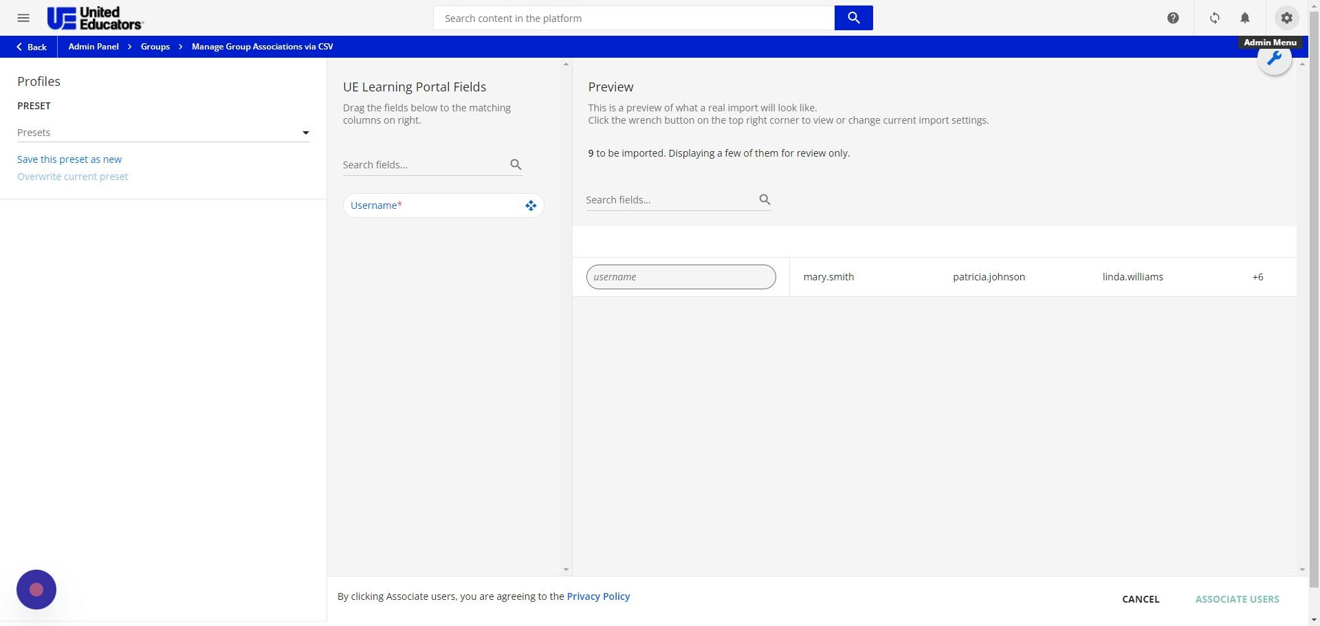Bulk Uploading Users into Different Learning Plans – Lexicon