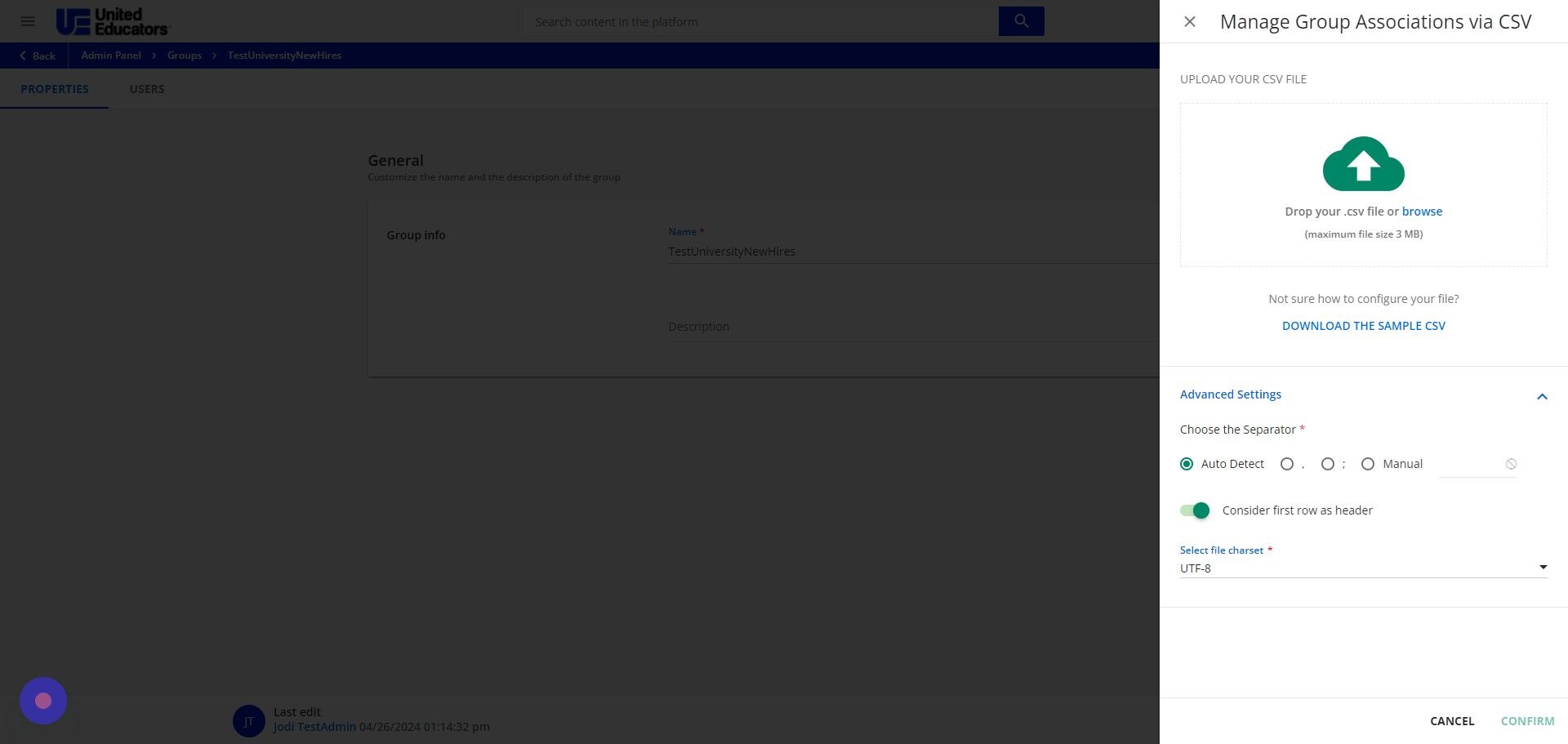 Bulk Uploading Users into Different Learning Plans – Lexicon