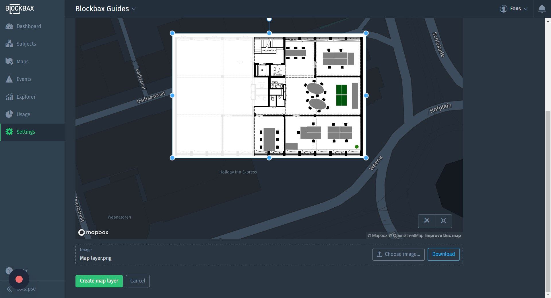 Creating a global map layer | Blockbax