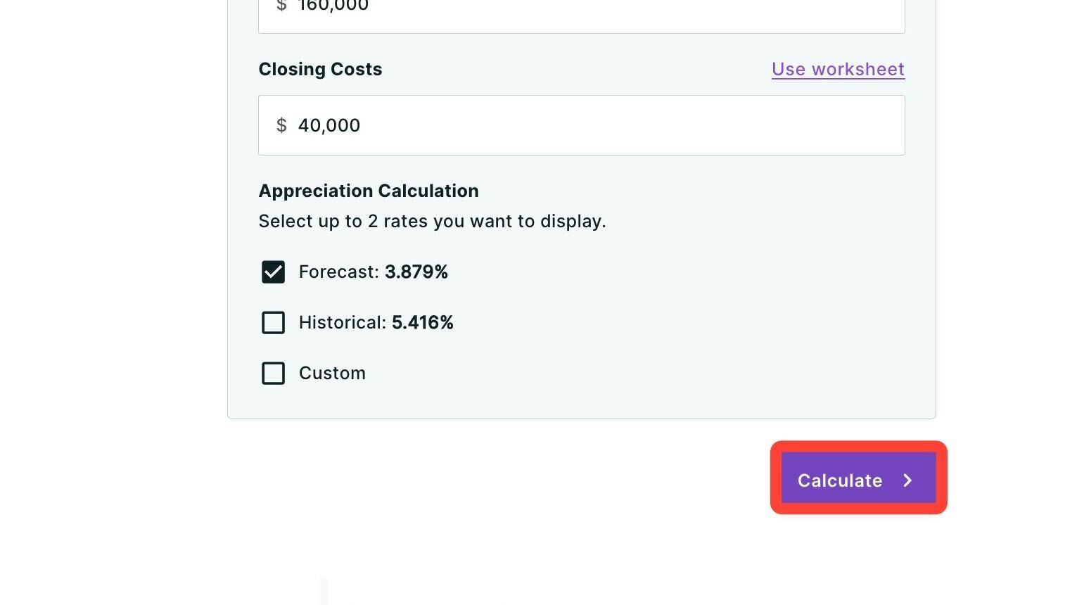 Appreciation Calculator: Step-by-Step Guide – MBS Highway