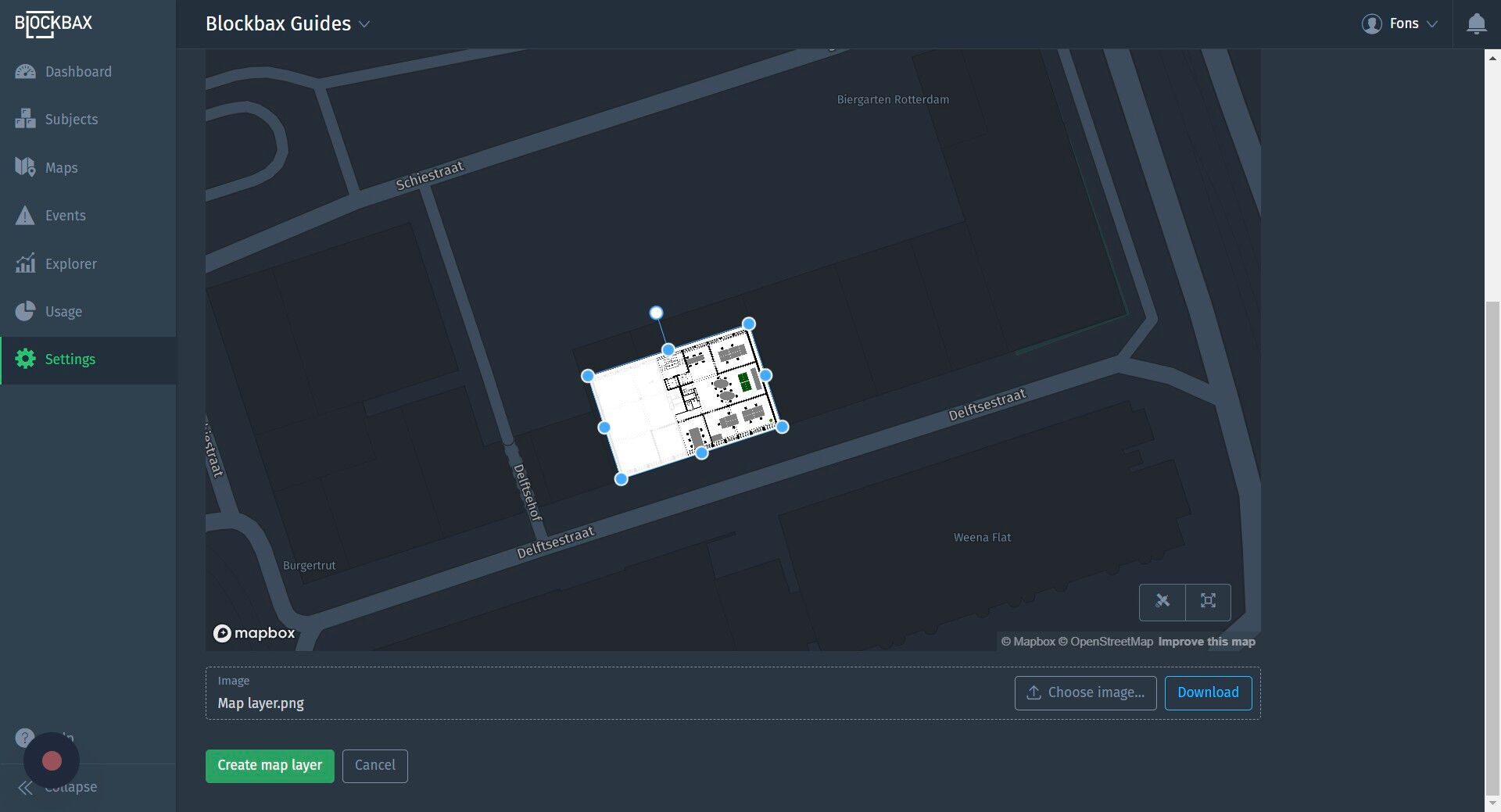 Creating a global map layer | Blockbax