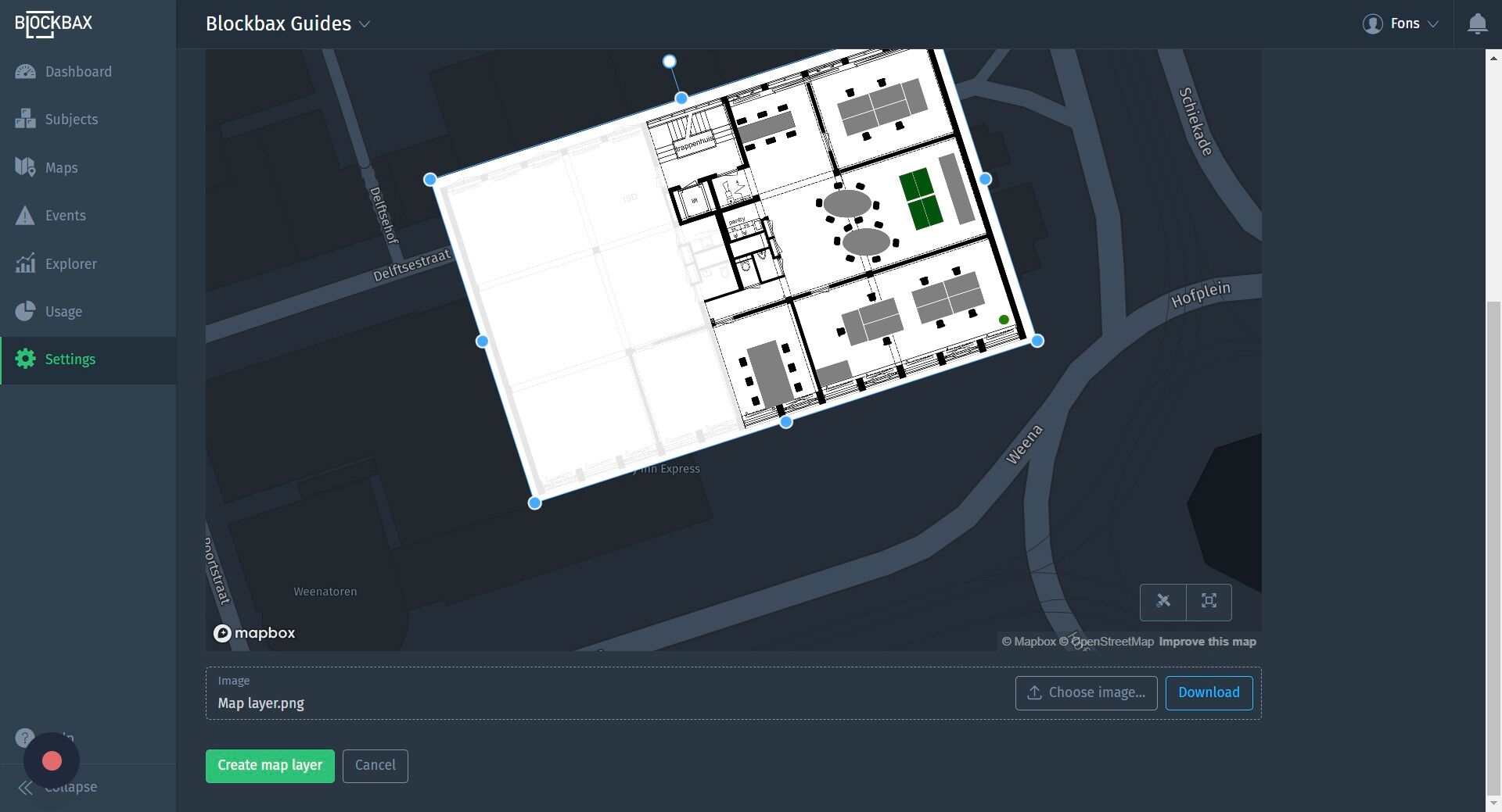 Creating a global map layer | Blockbax