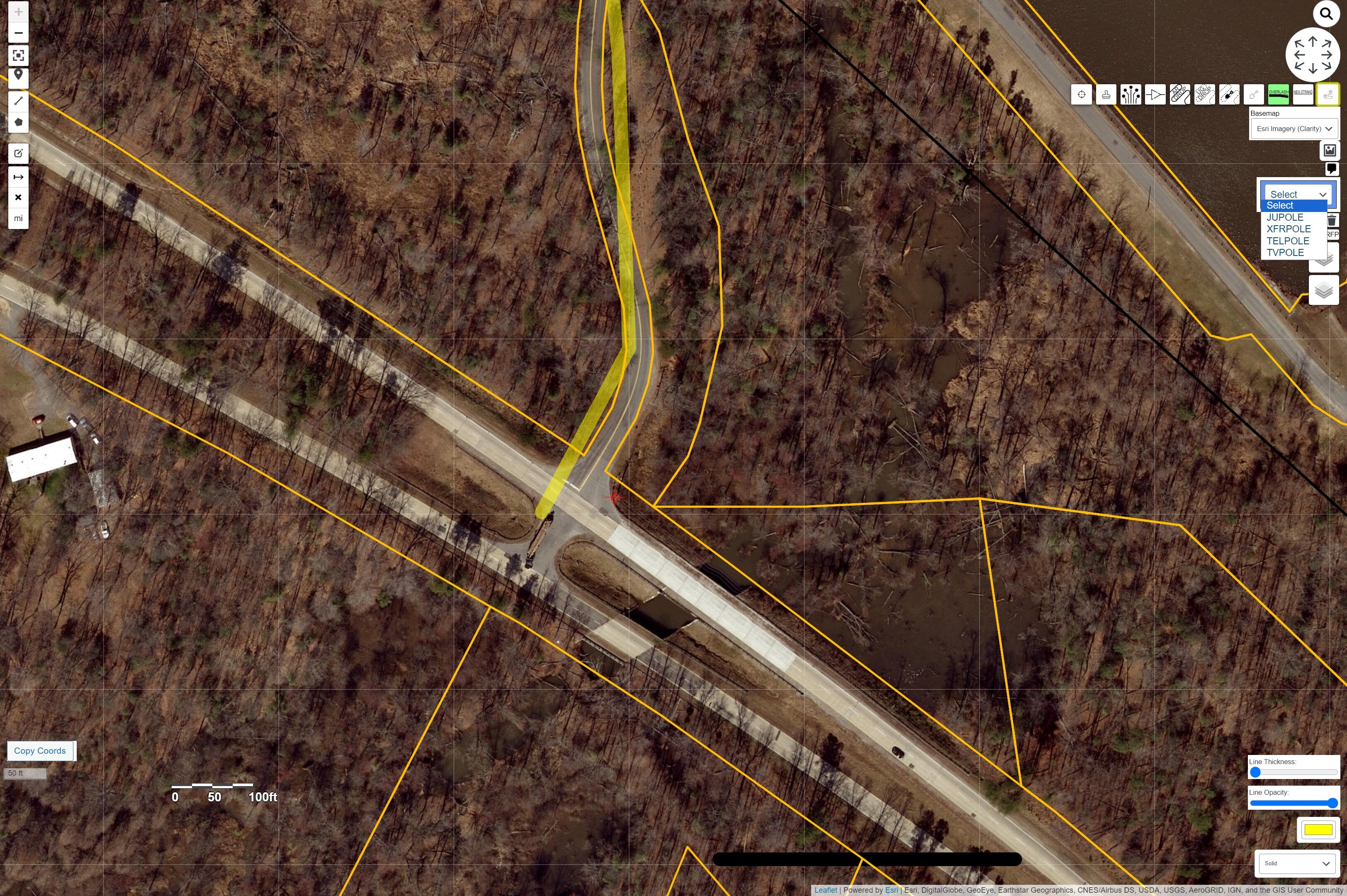 Draw Pole Line Route in Feature Route Maps – Map it All, Very Quickly!