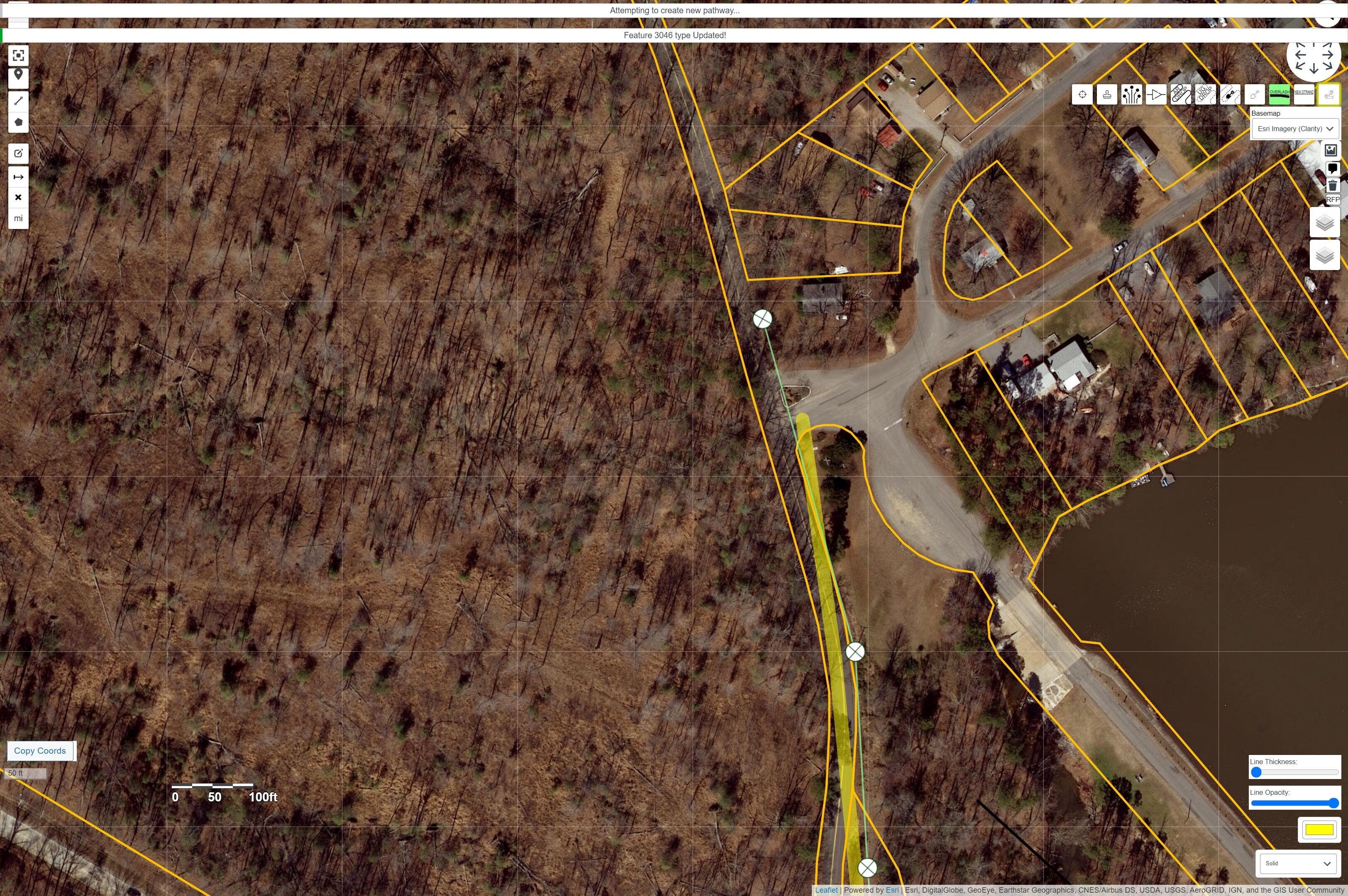 Draw Pole Line Route in Feature Route Maps – Map it All, Very Quickly!