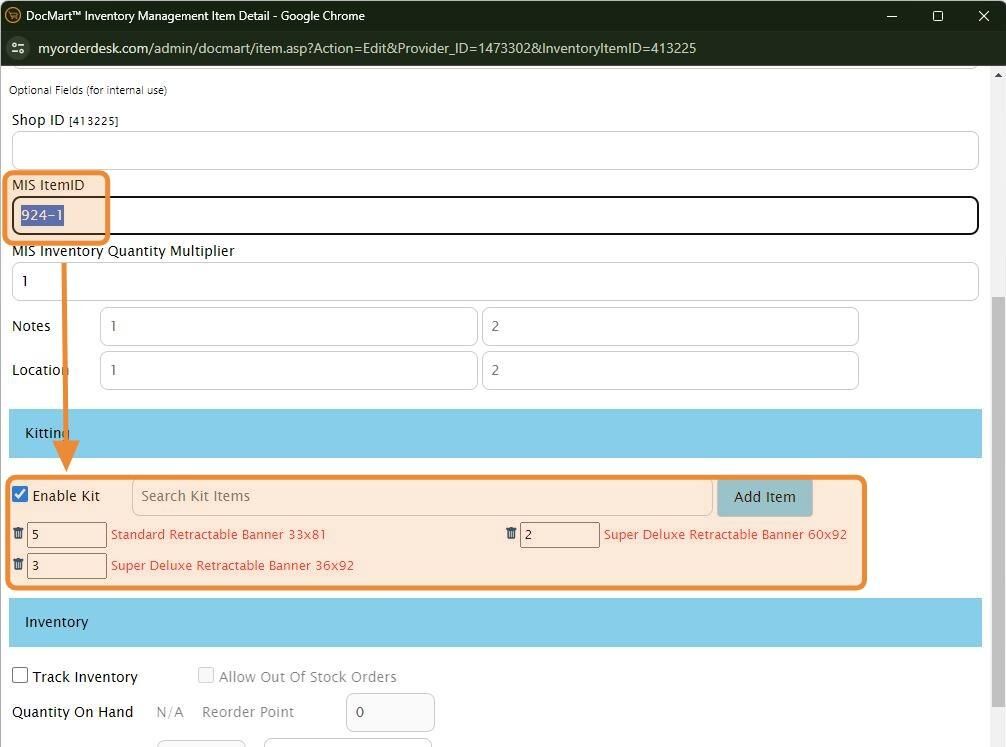 DocMart Kitting Integration with Printer's Plan Template – Print Reach ...