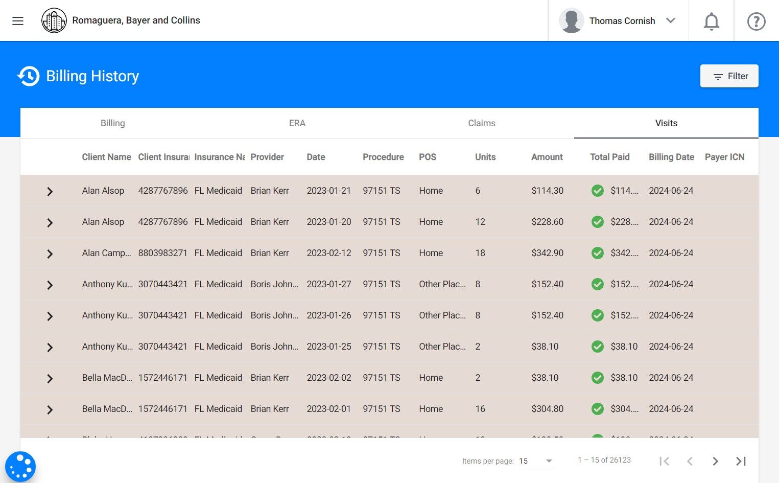 How to run a billing - ABA Matrix Knowledge Desk