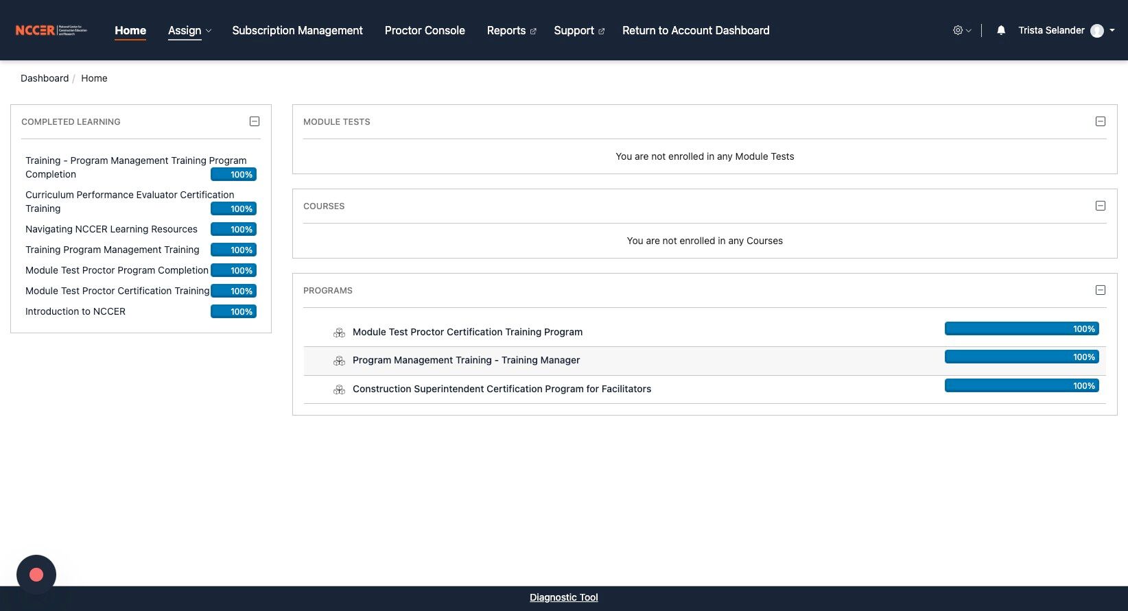 Facilitator: Accessing Learner Reports for the Construction Superintendent Certification Program
