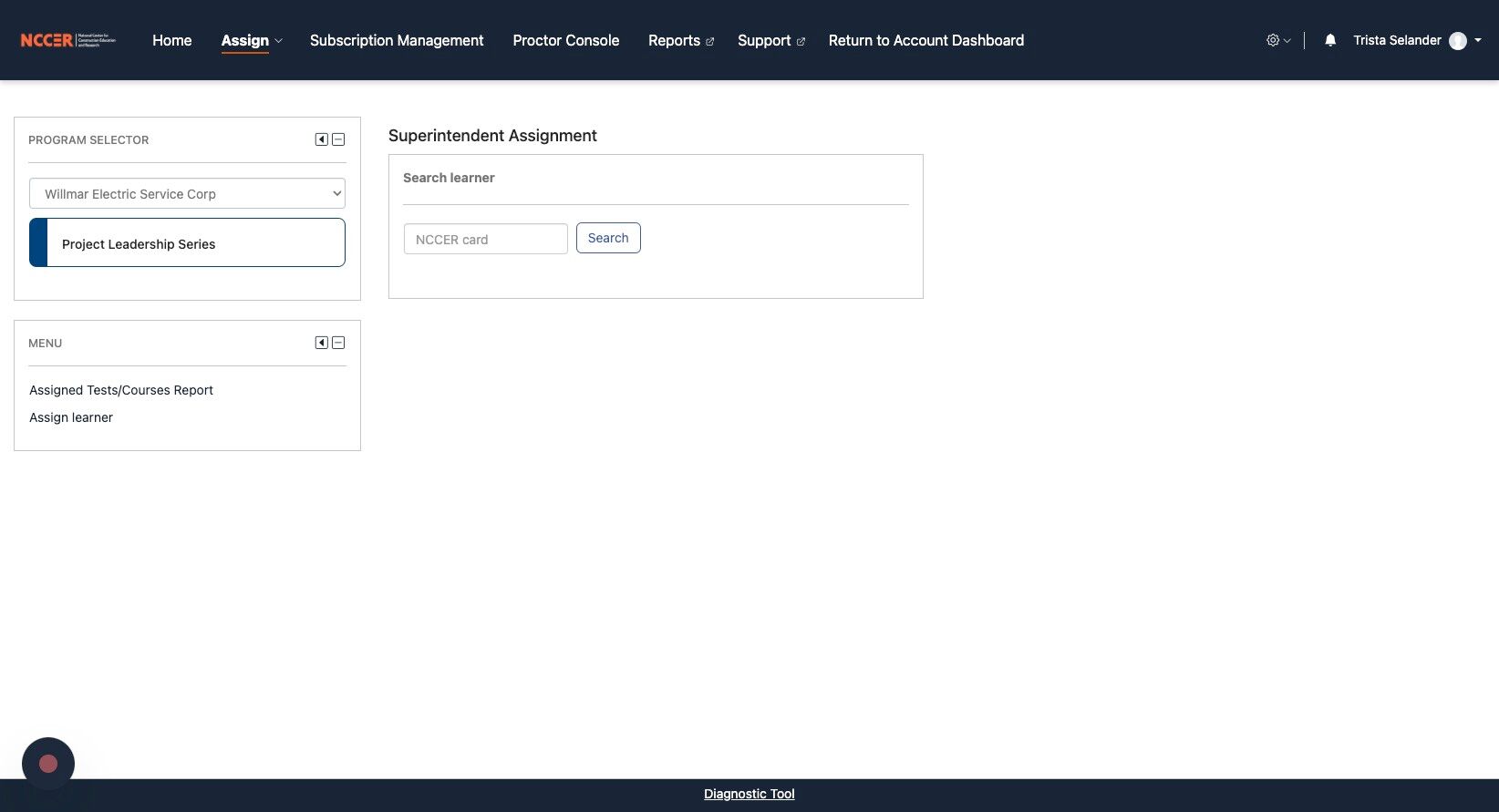 Facilitator: Accessing Learner Reports for the Construction Superintendent Certification Program
