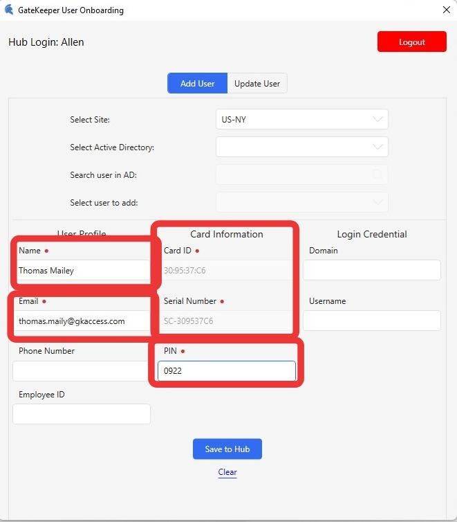 How to register the NFC/RFID card for a new user. – GateKeeper