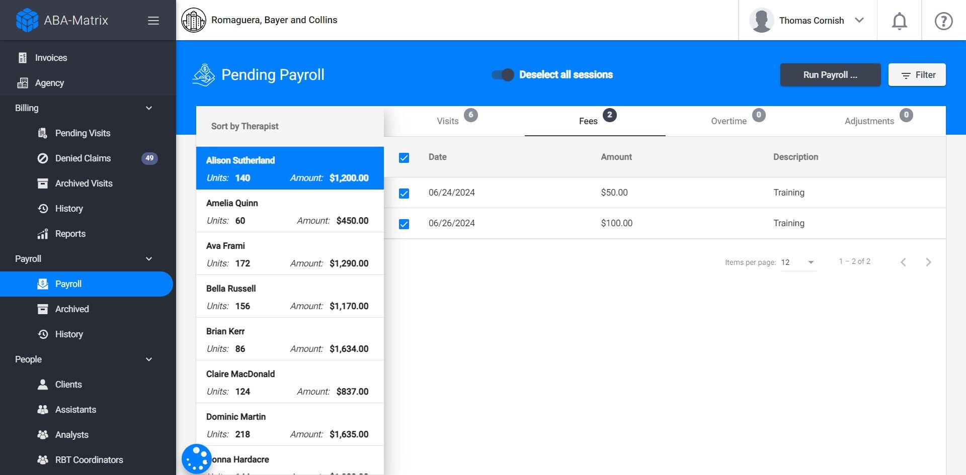 Cómo ejecutar un Payroll - ABA Matrix Knowledge Desk
