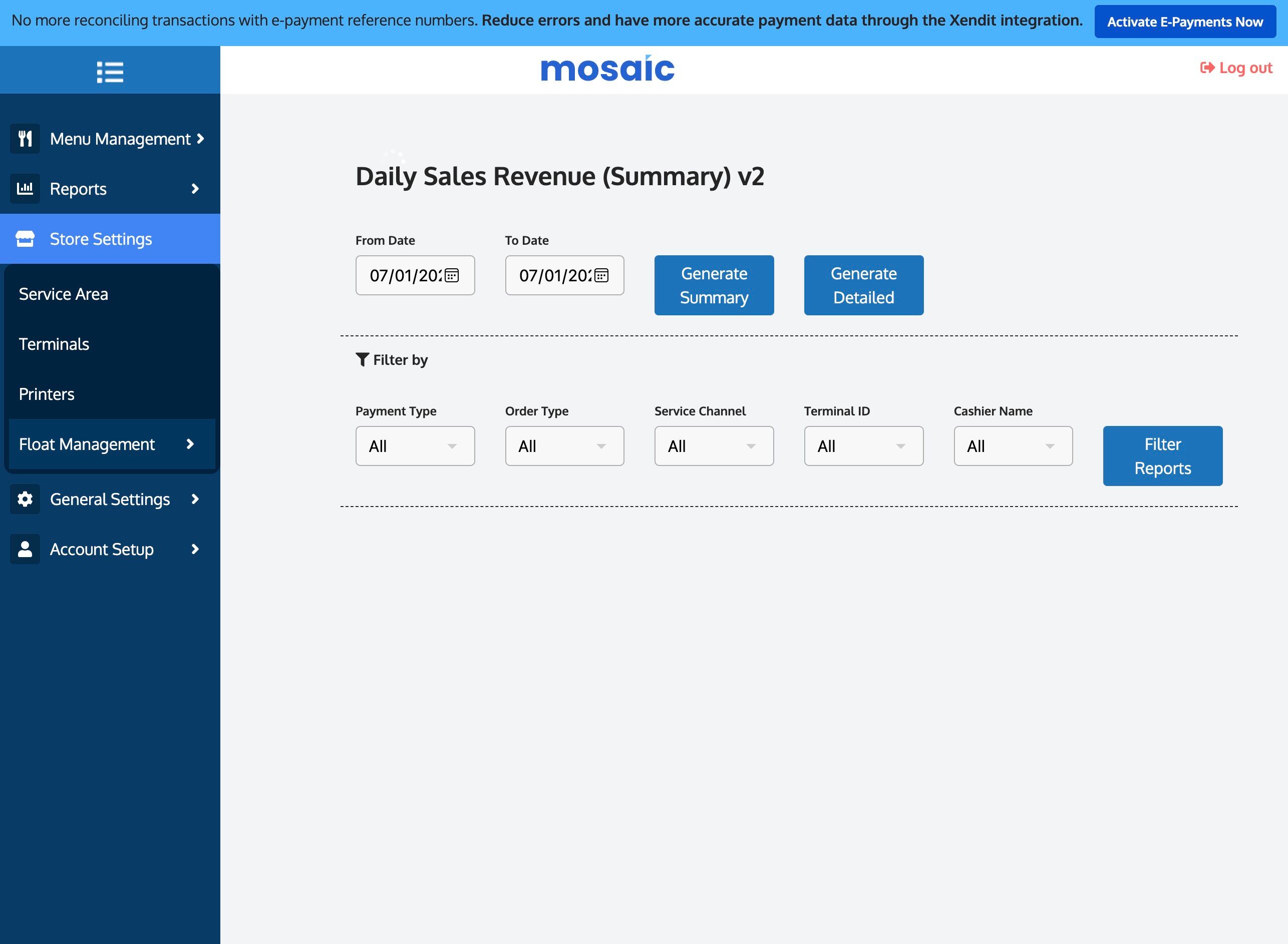 Remotely Add Cash Float to POS (Back Office)