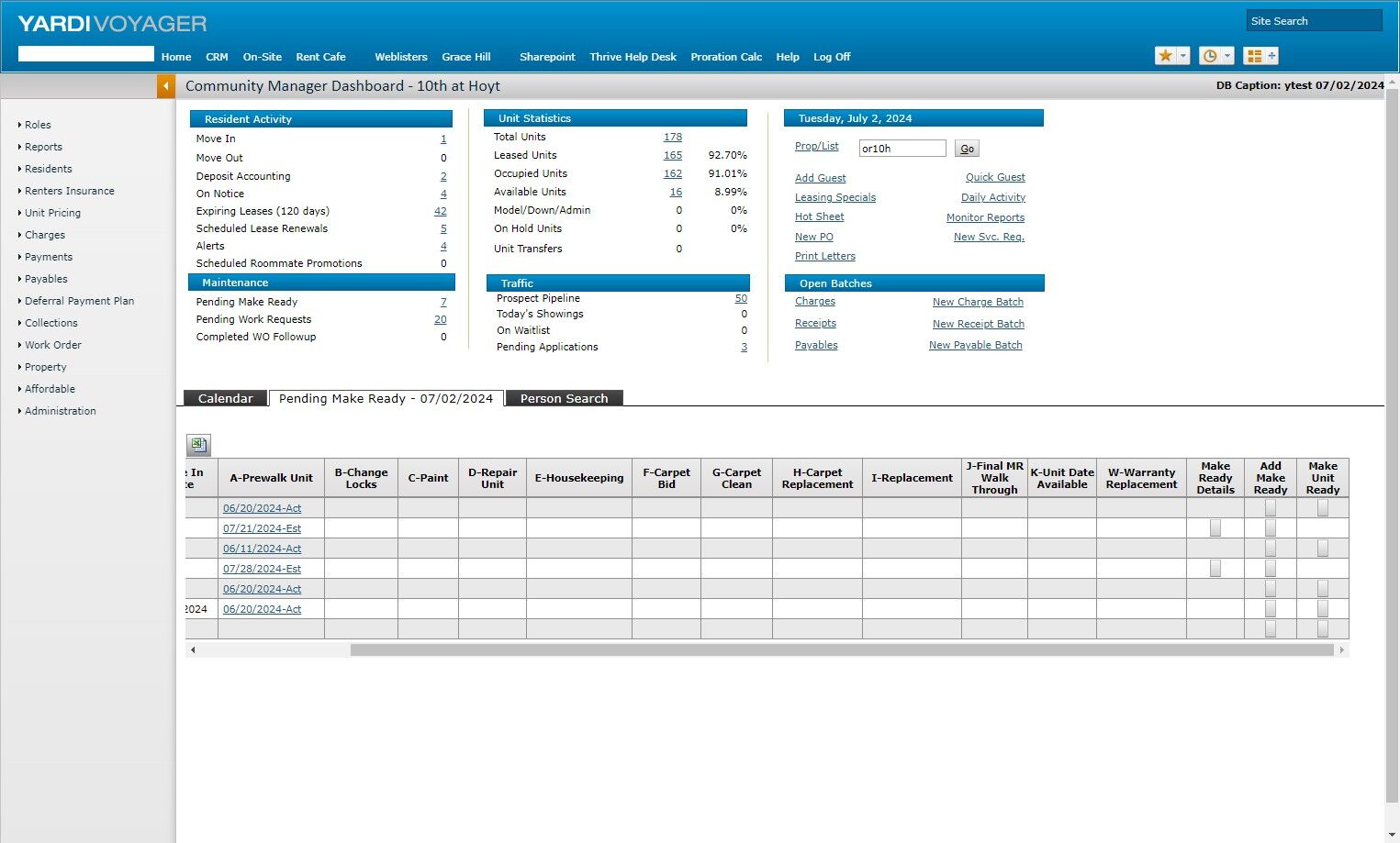 Update Unit Details in Yardi for Make Ready – Thrive Communities