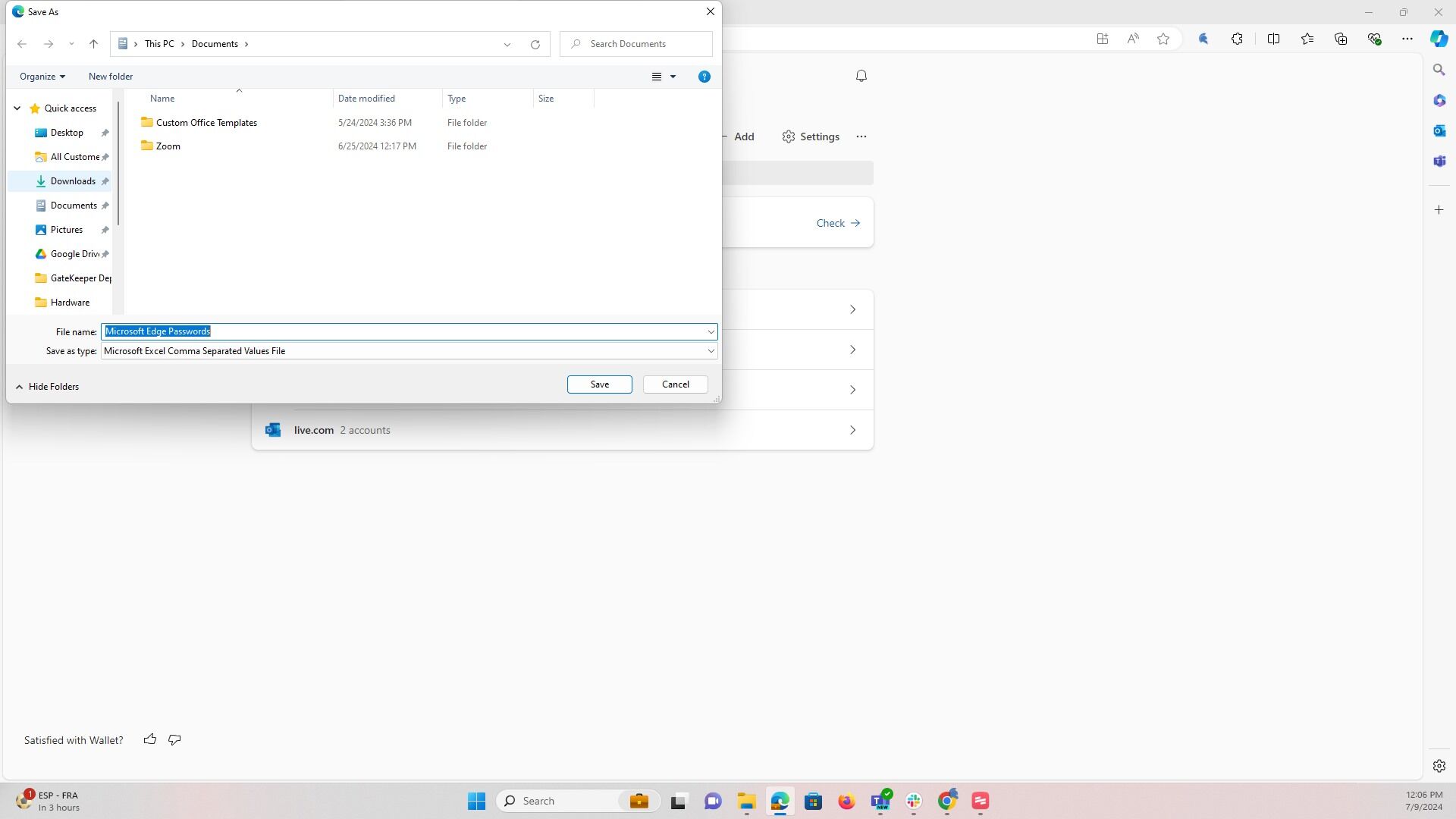 How to export credentials from Microsoft Edge and import to GateKeeper ...