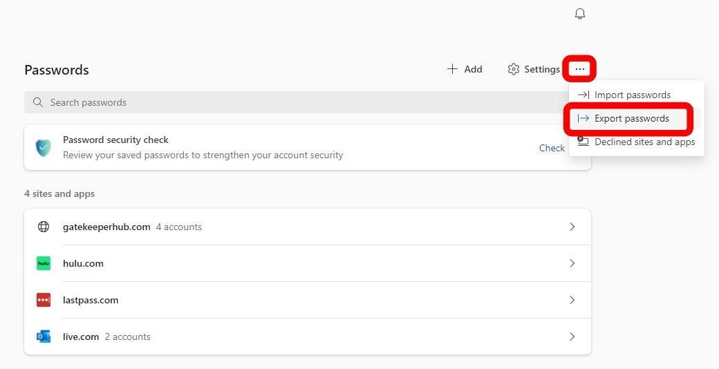 How to export credentials from Microsoft Edge and import to GateKeeper ...