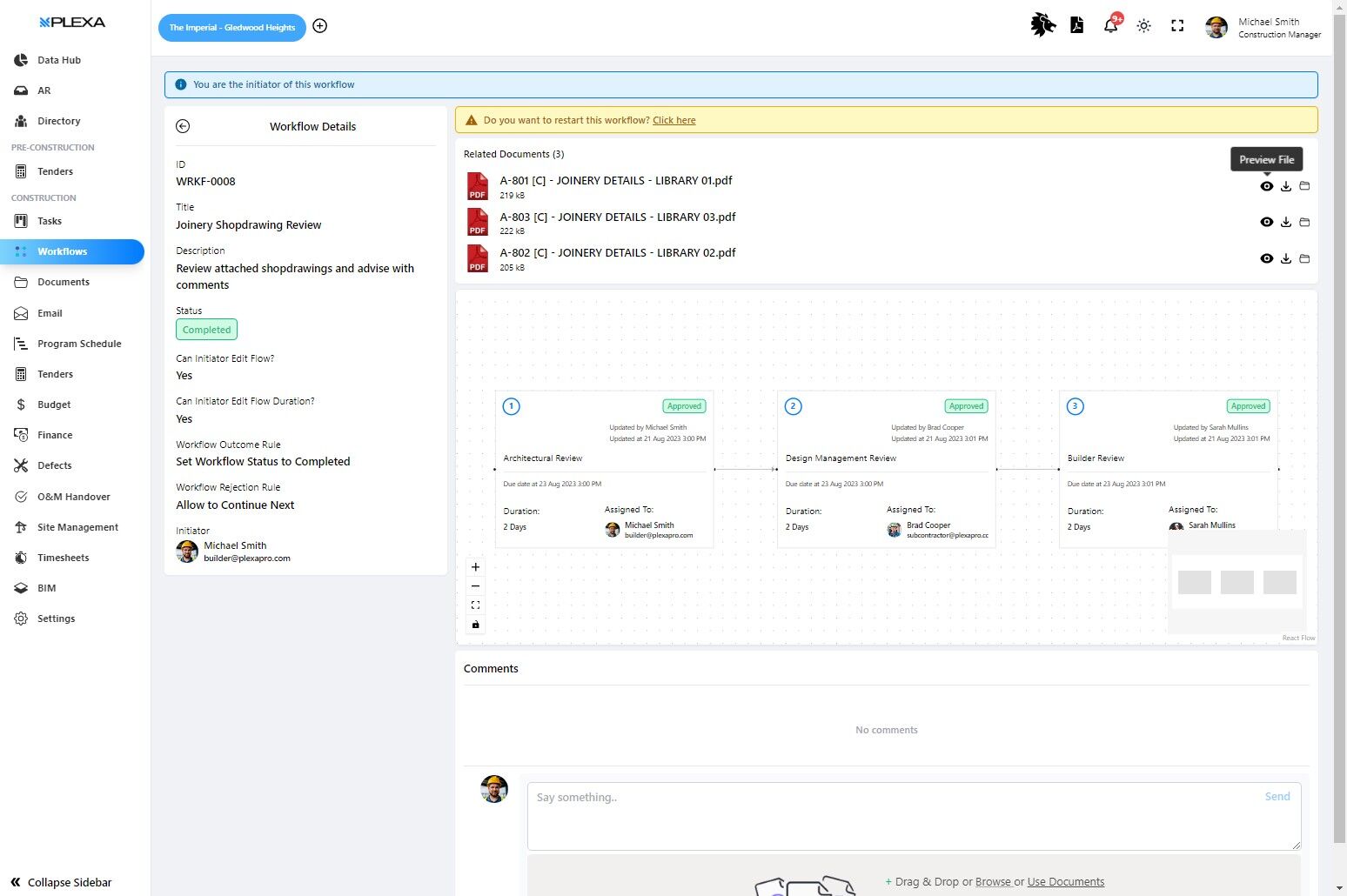 Markup a Document in a Workflow - Plexa Pro Knowledge Base