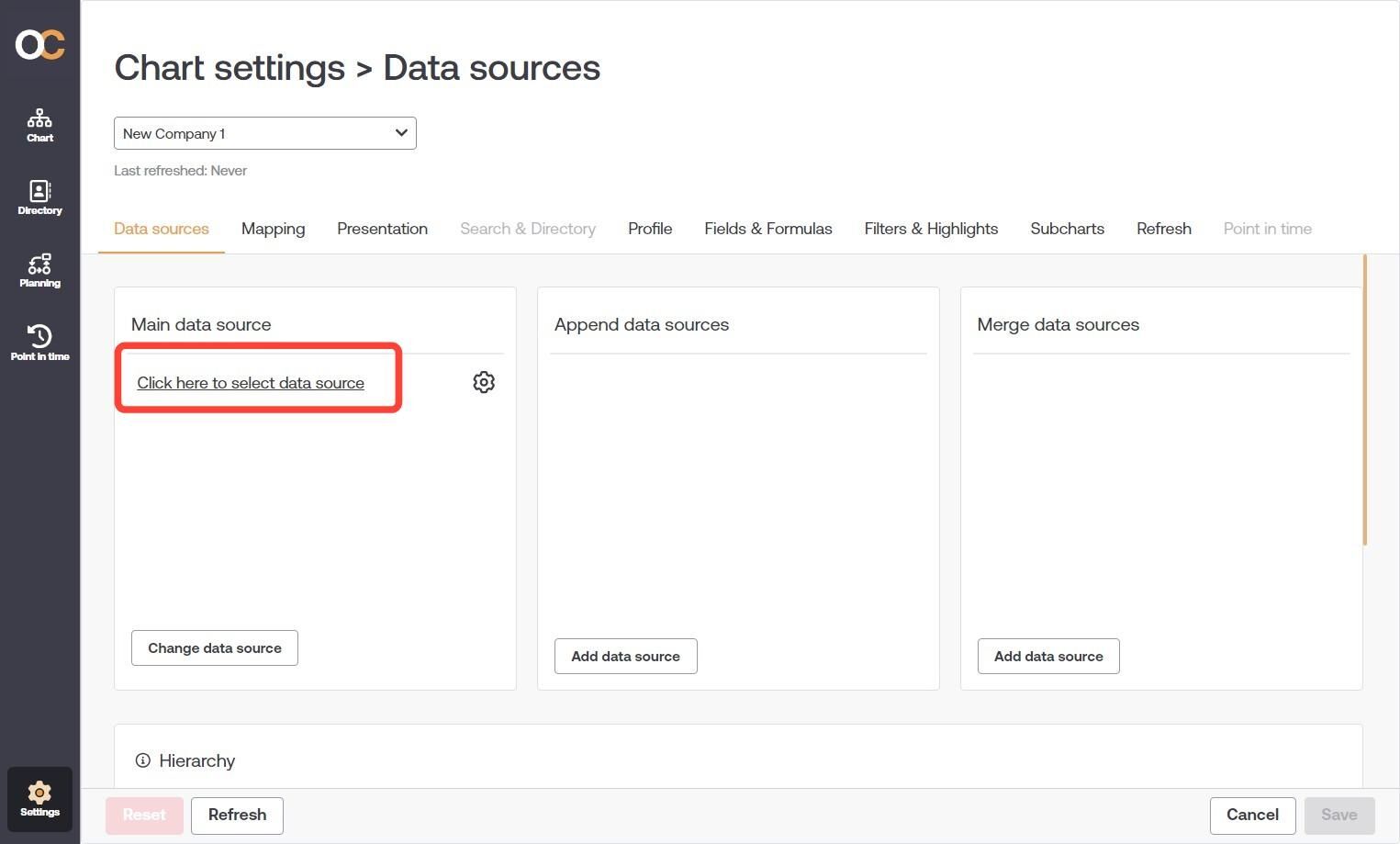 Excel/CSV – OrgChart