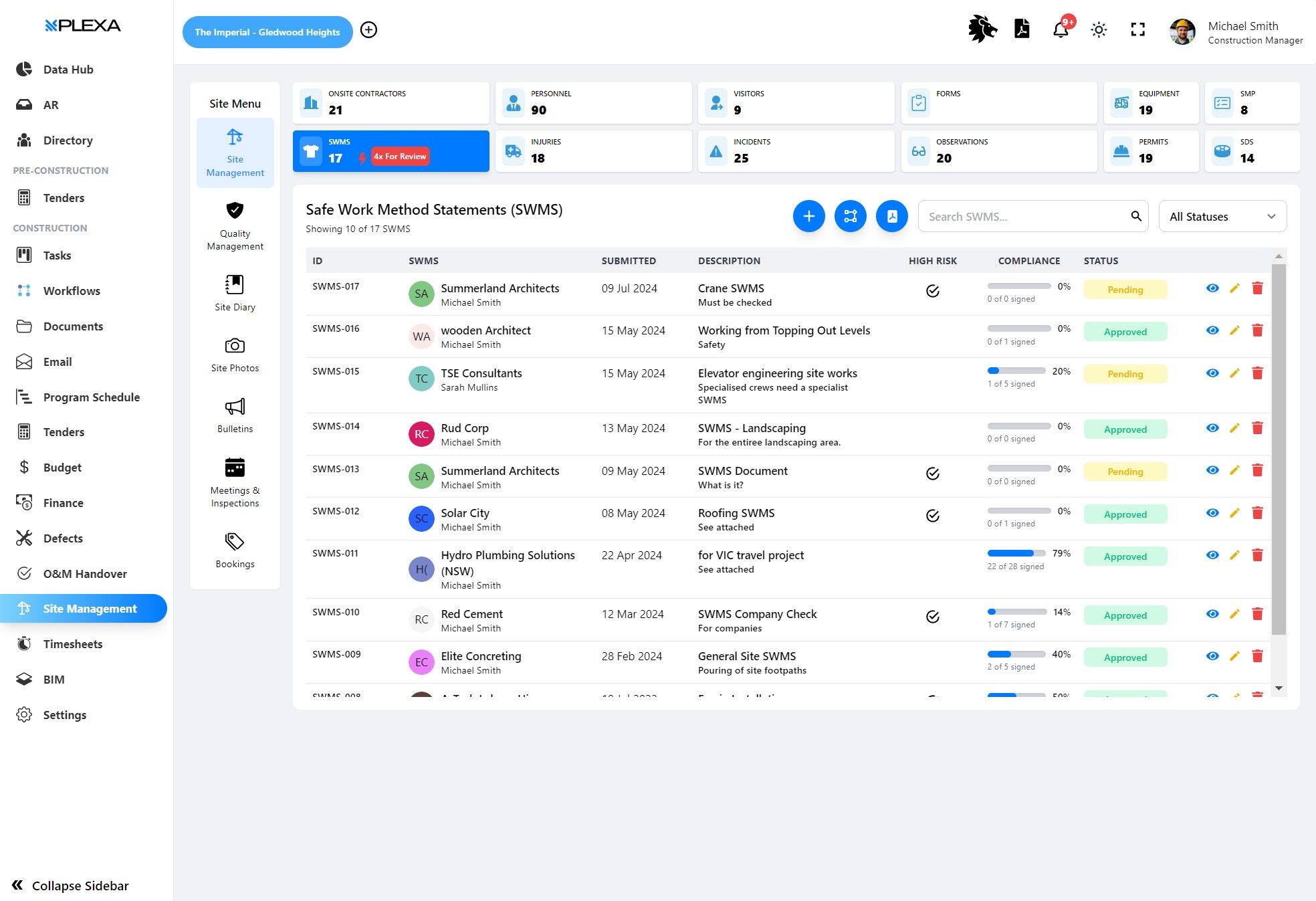 Review a SWMS - Plexa Pro Knowledge Base