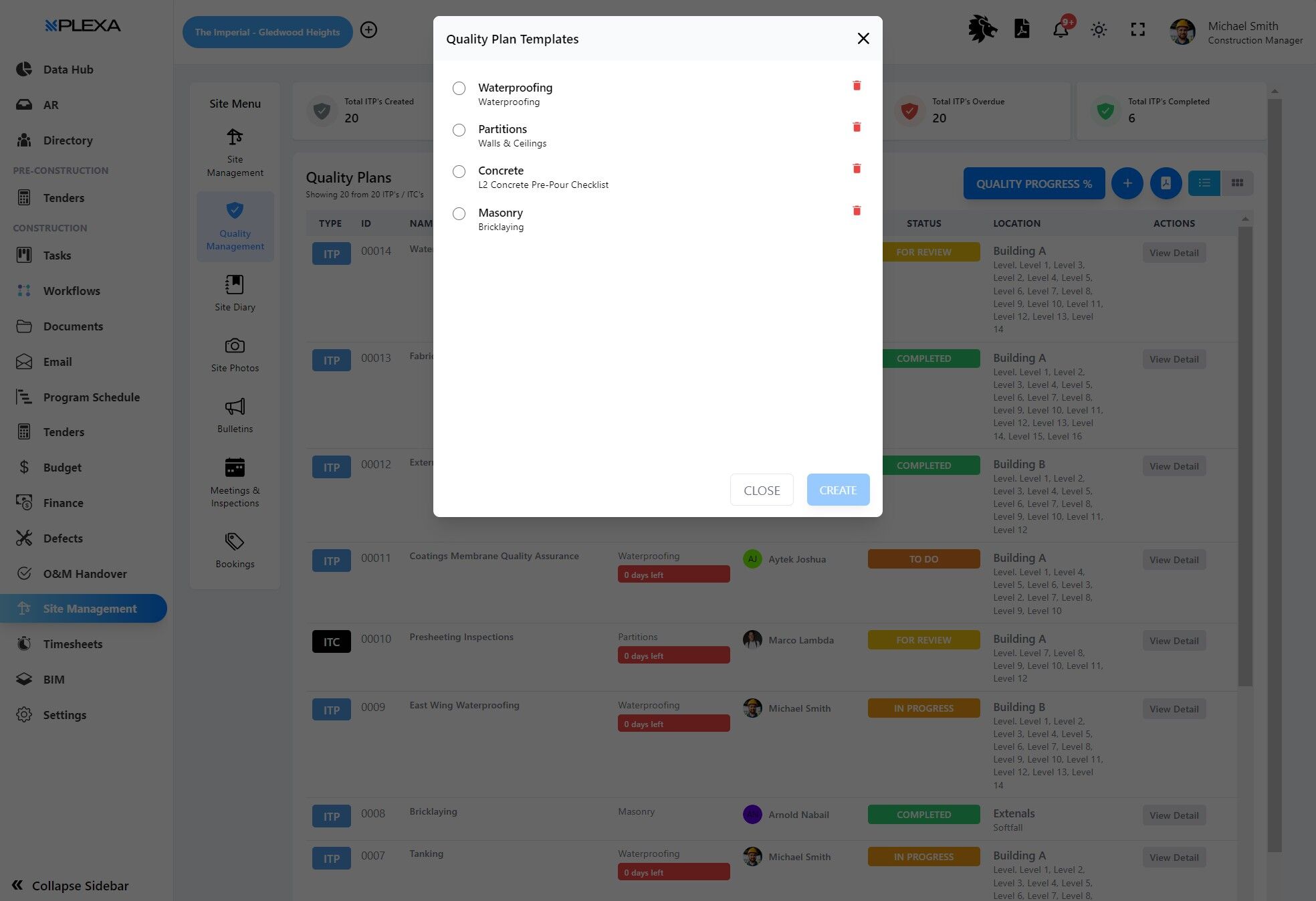 Create a Quality Plan (ITP or ITC) from a Template - Plexa Pro ...