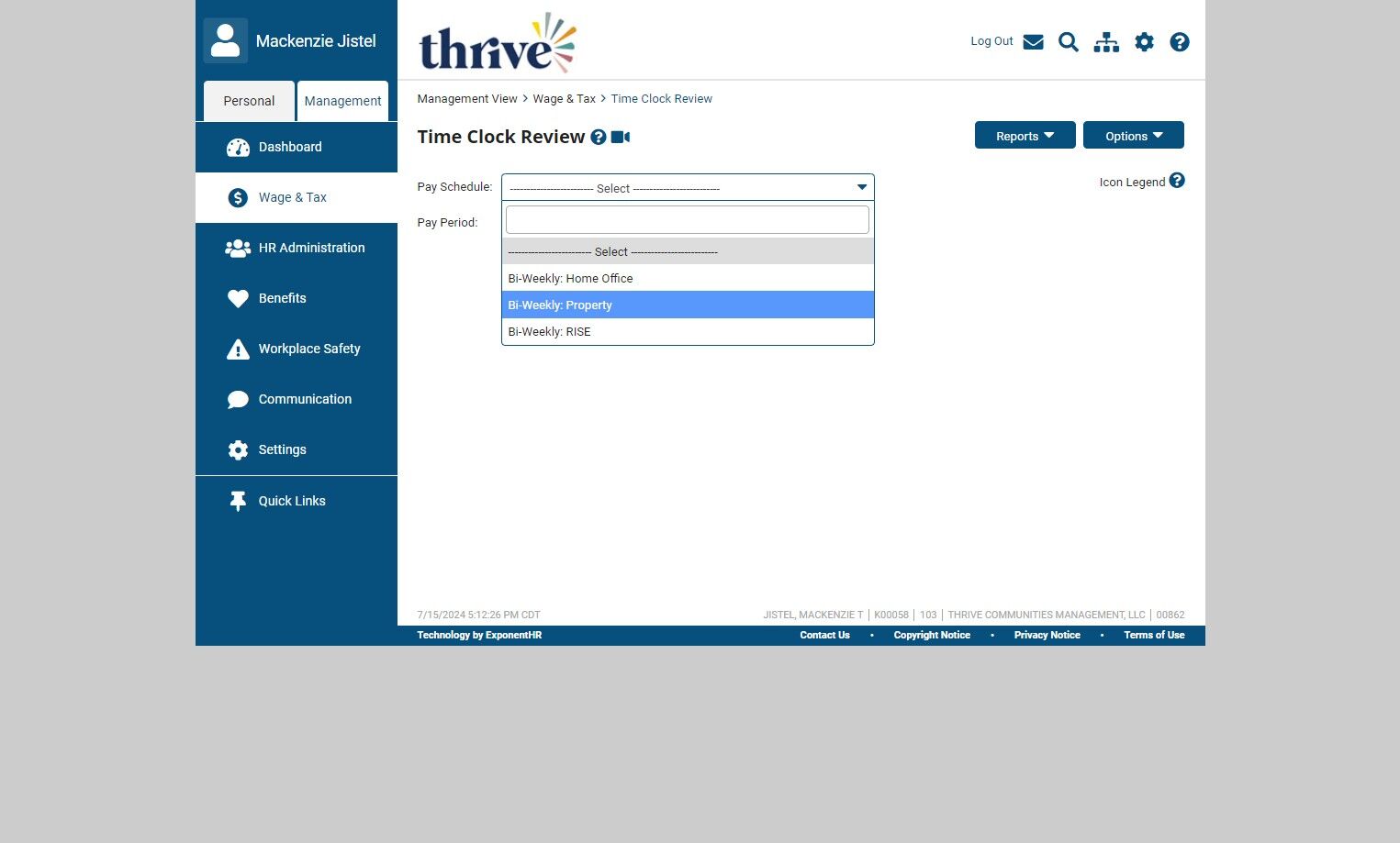 Checking for Insufficient PTO Entries - Payroll in ExponentHR – Thrive ...