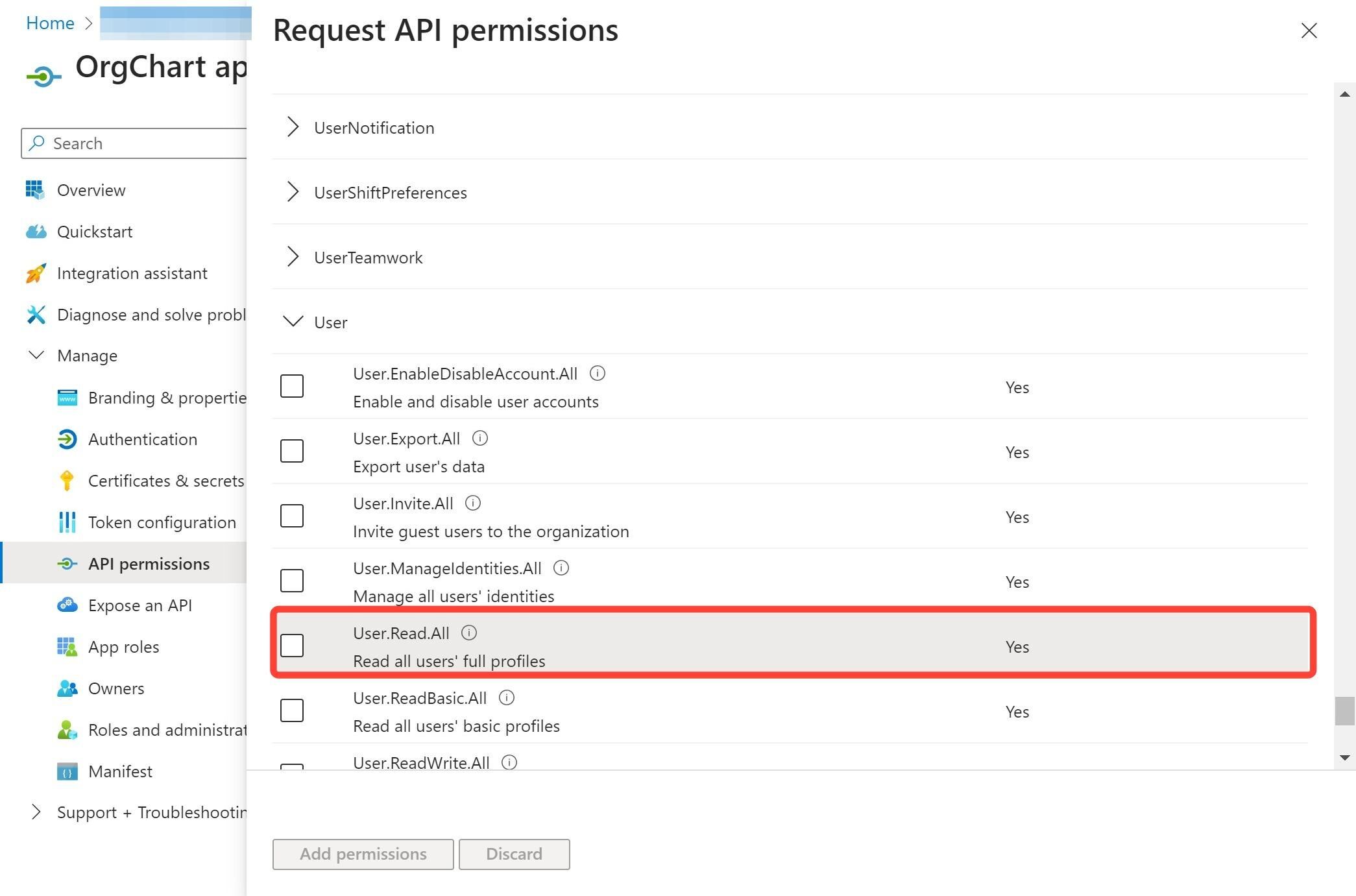 Entra ID (Azure AD) – OrgChart