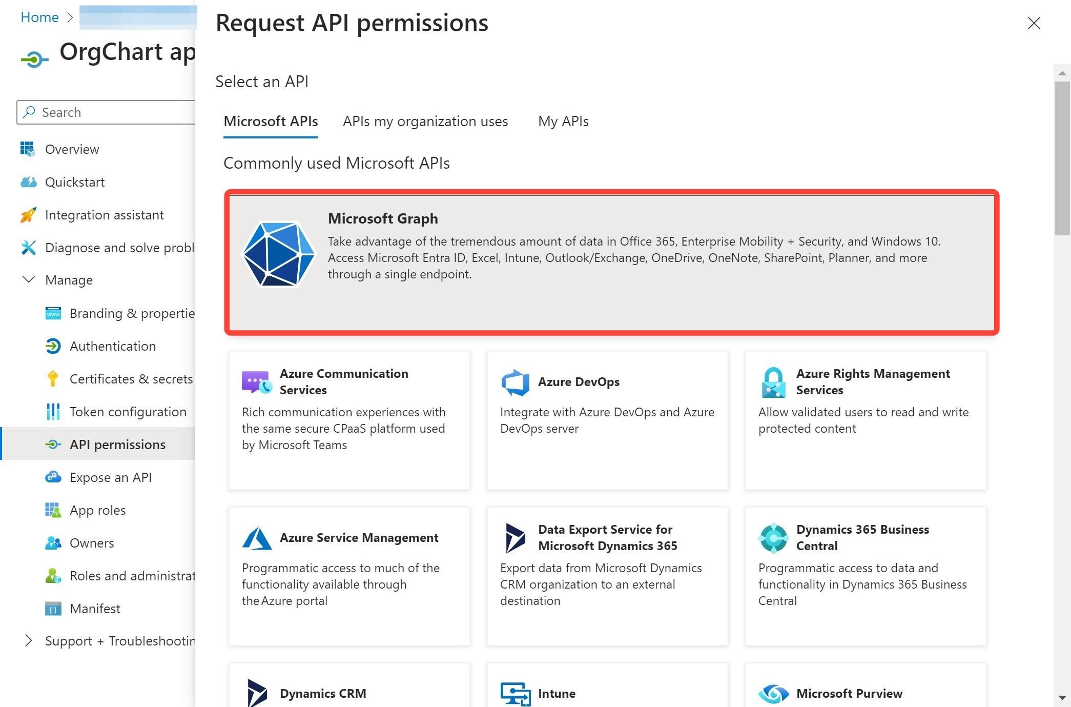Entra ID (Azure AD) – OrgChart