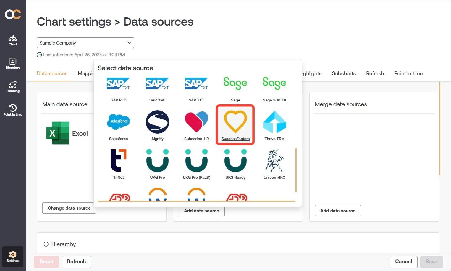 SuccessFactors – OrgChart