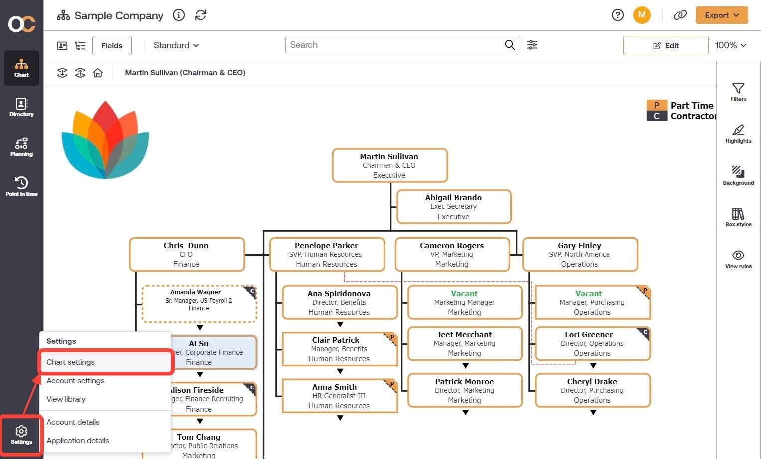 SuccessFactors – OrgChart