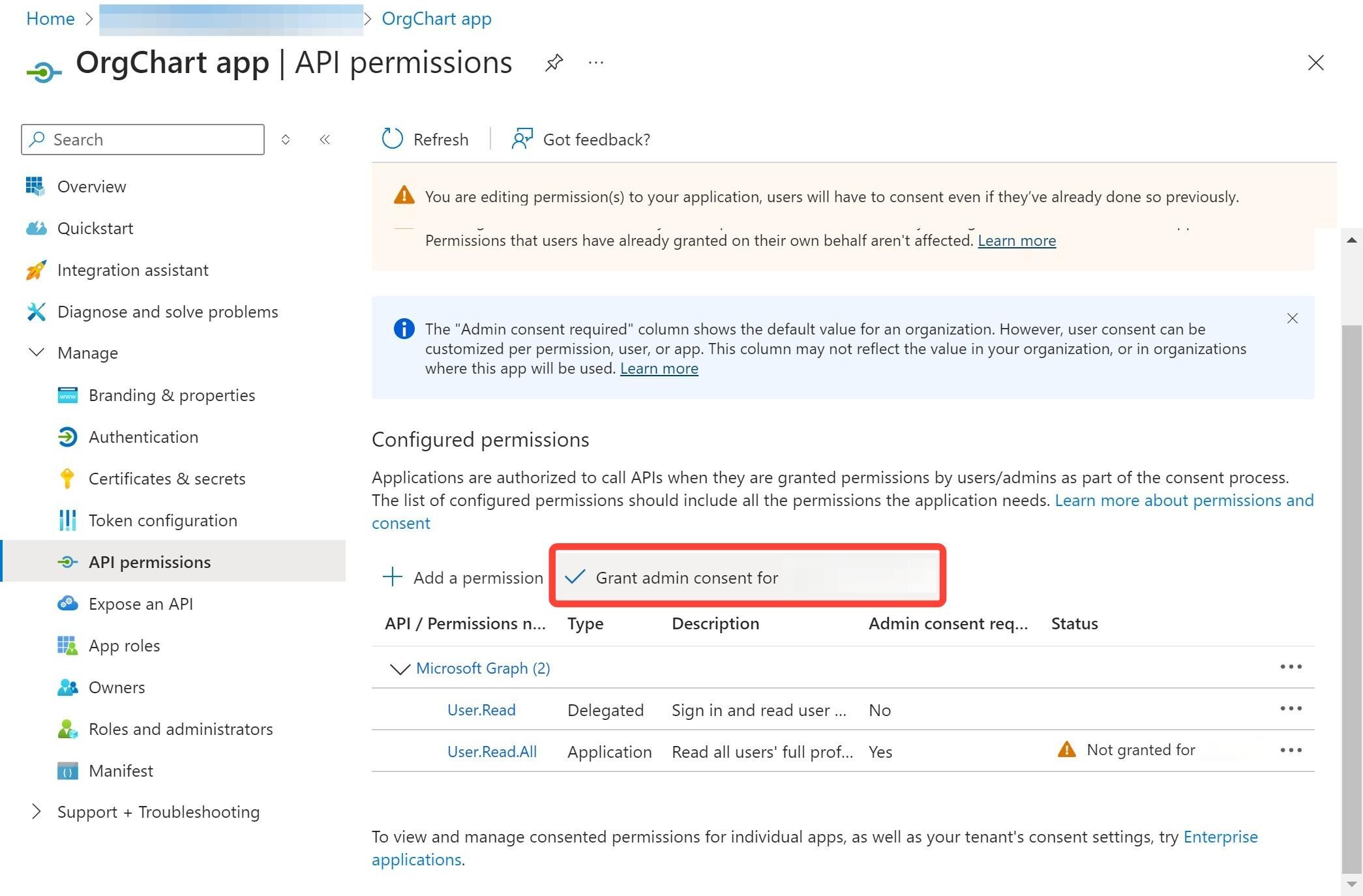 Entra ID (Azure AD) – OrgChart