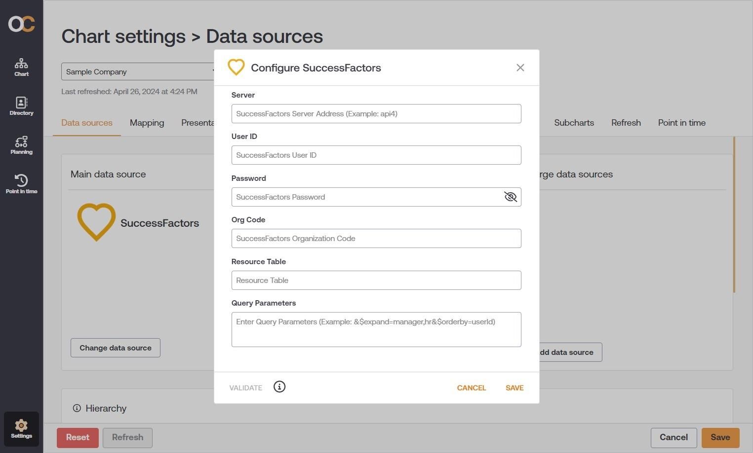 SuccessFactors – OrgChart