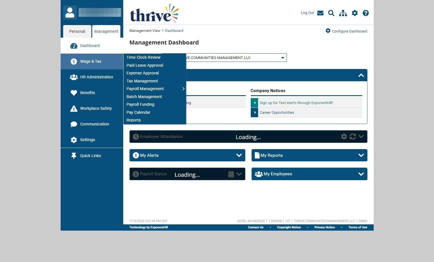 Fixing Red Exclamation Marks in Time Clock Review ExponentHR – Thrive ...