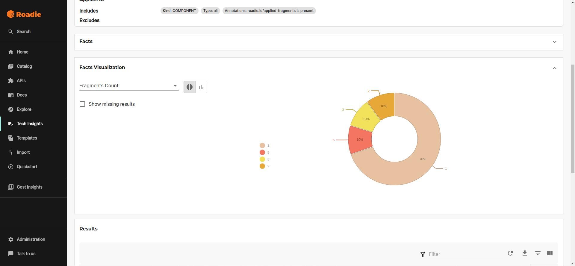Track Fragments on catalog entities | Roadie