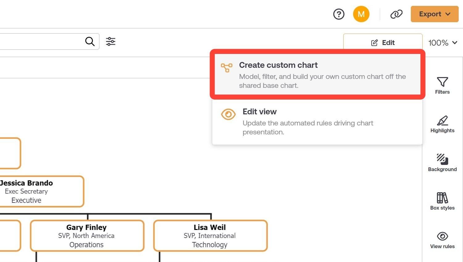 Edit Mode – OrgChart