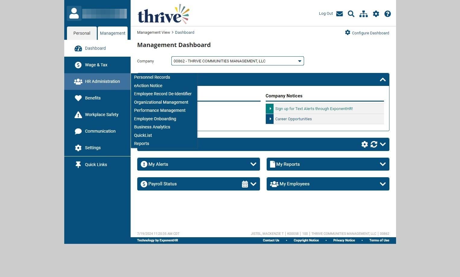 Payroll Split (Aka Static Cost Allocation) in ExponentHR – Thrive ...