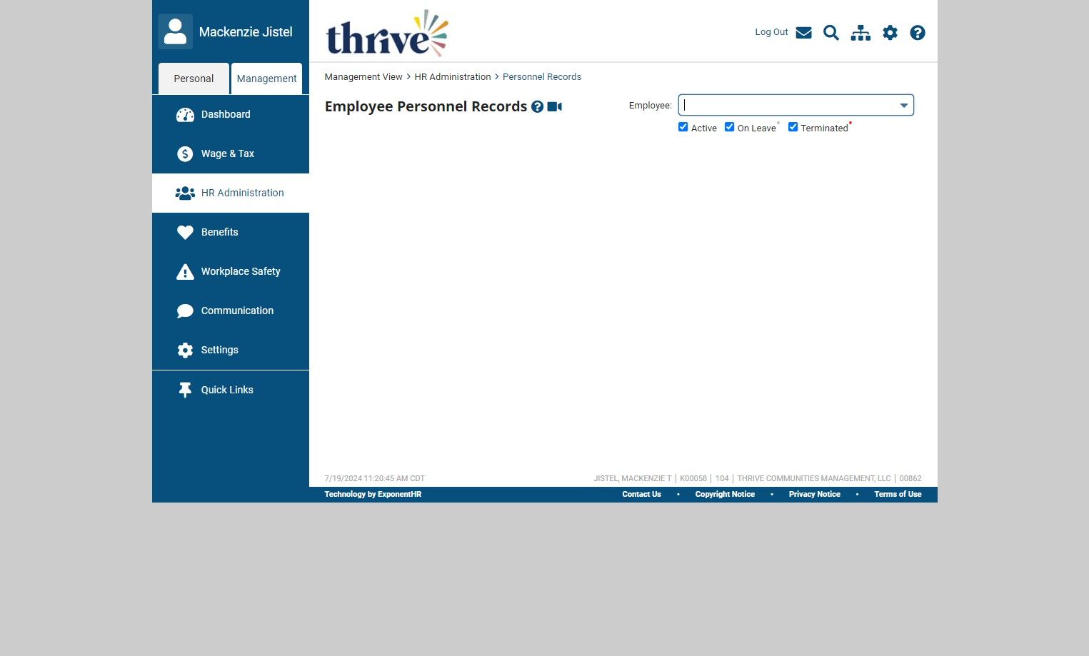 Payroll Split (Aka Static Cost Allocation) in ExponentHR – Thrive ...