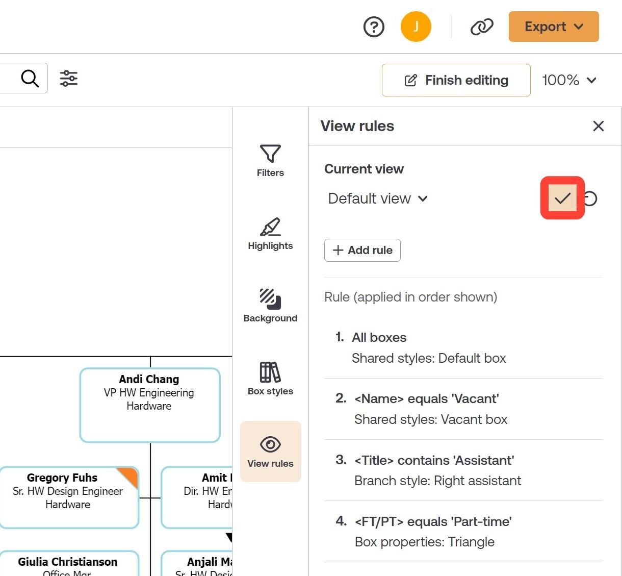 Admin tutorial 2: Creating views – OrgChart