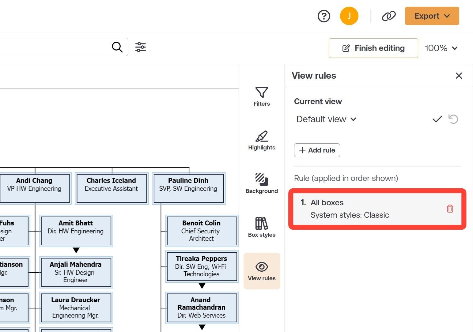 Admin tutorial 2: Creating views – OrgChart