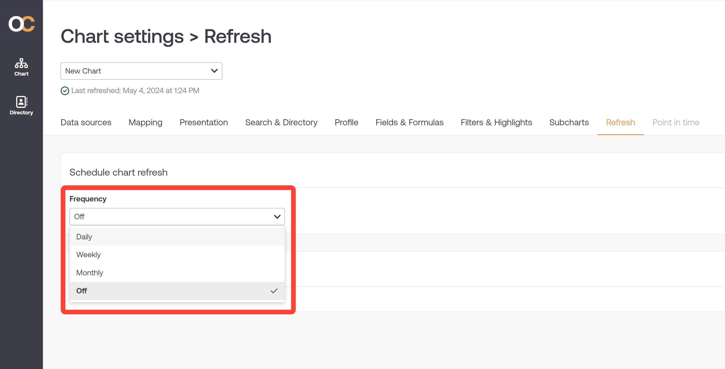 Admin tutorial 1: Creating a base chart – OrgChart