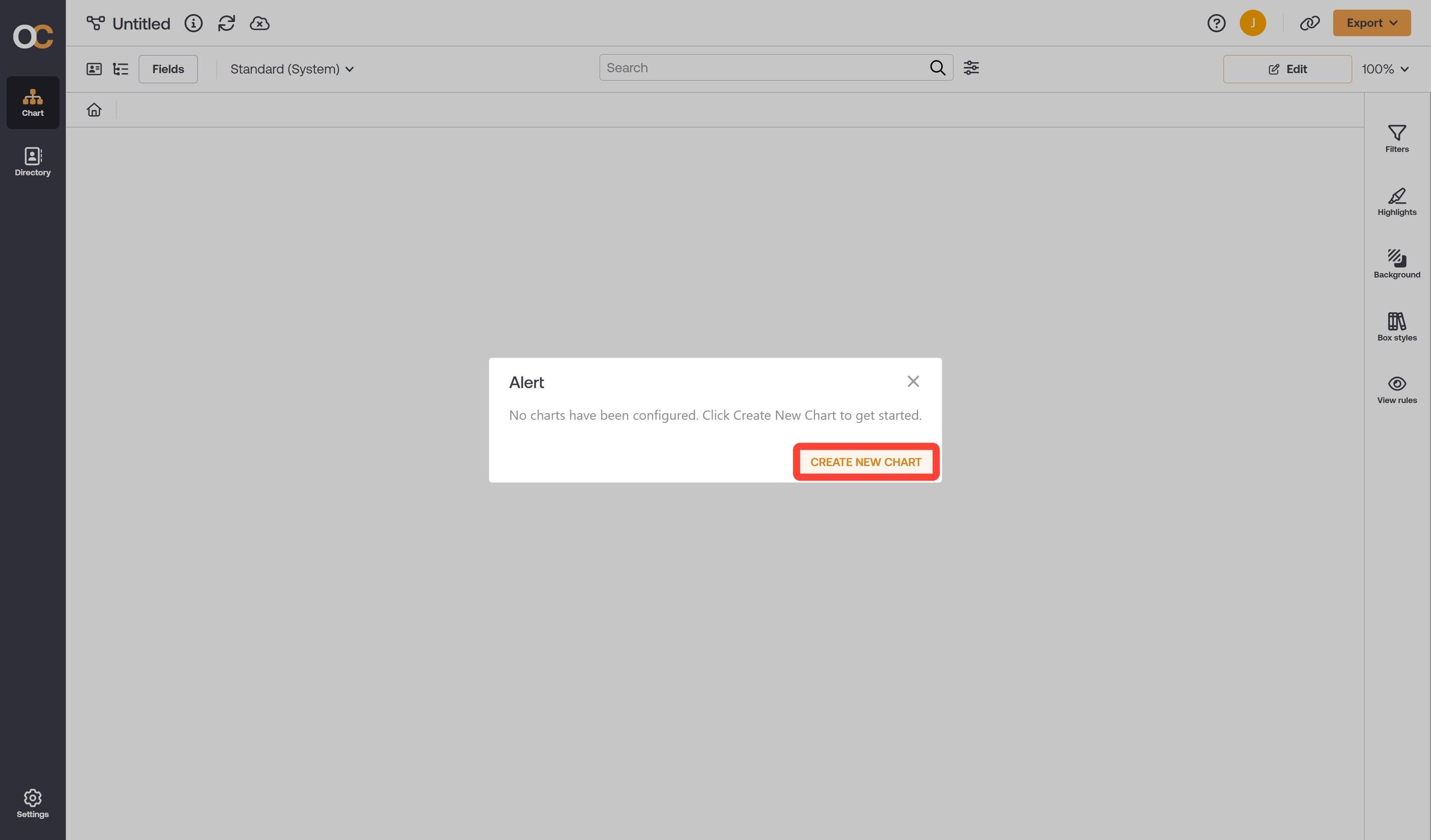 Admin tutorial 1: Creating a base chart – OrgChart