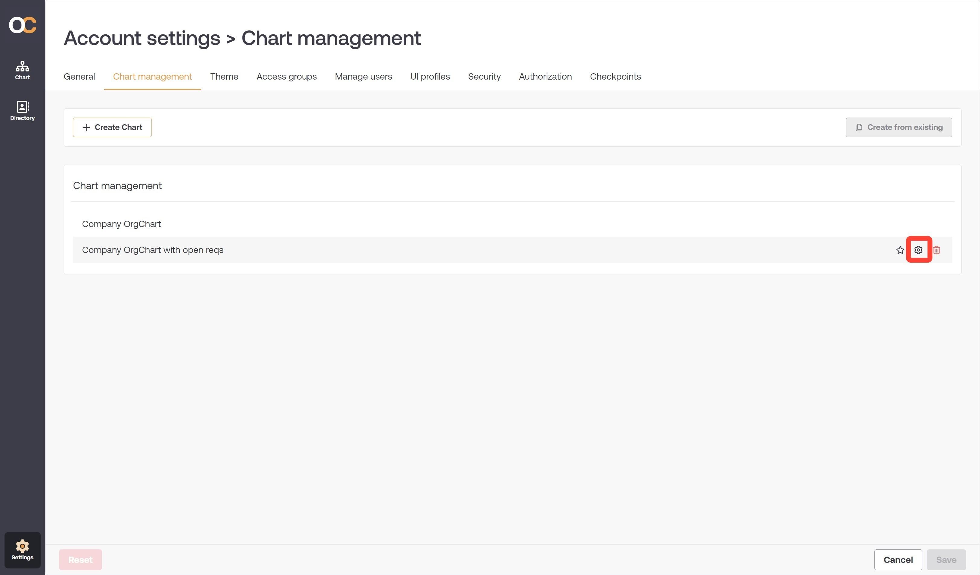 Creating a Base Chart – OrgChart