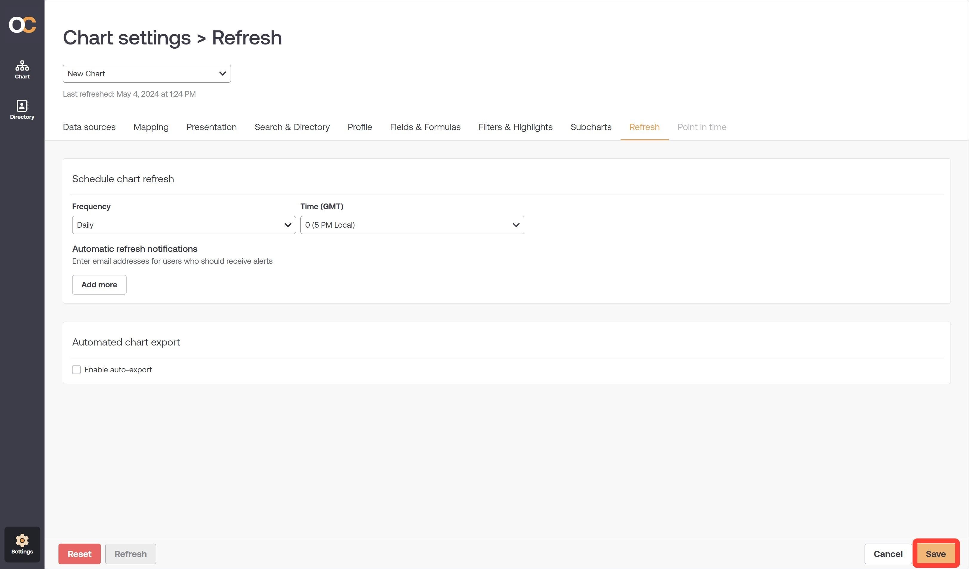 Admin tutorial 1: Creating a base chart – OrgChart