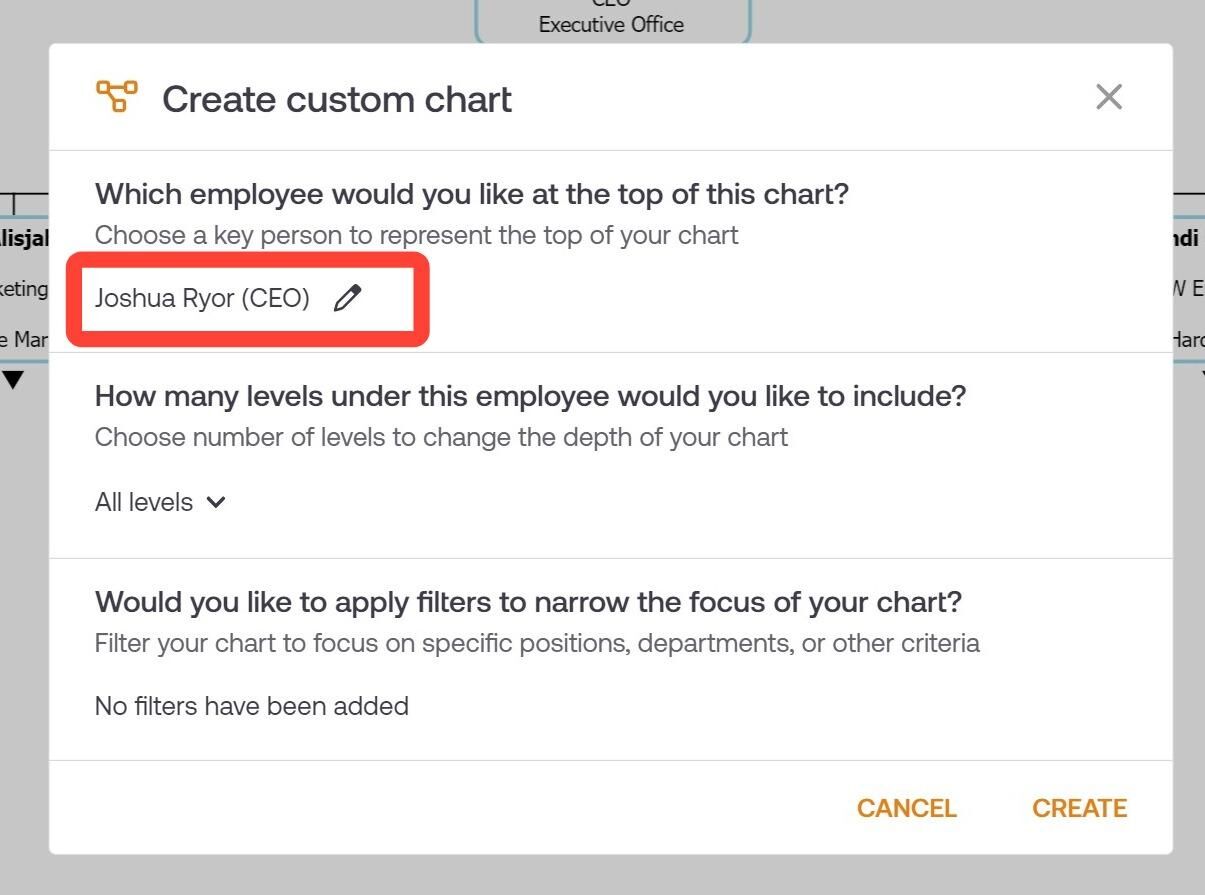 Creating custom charts – OrgChart