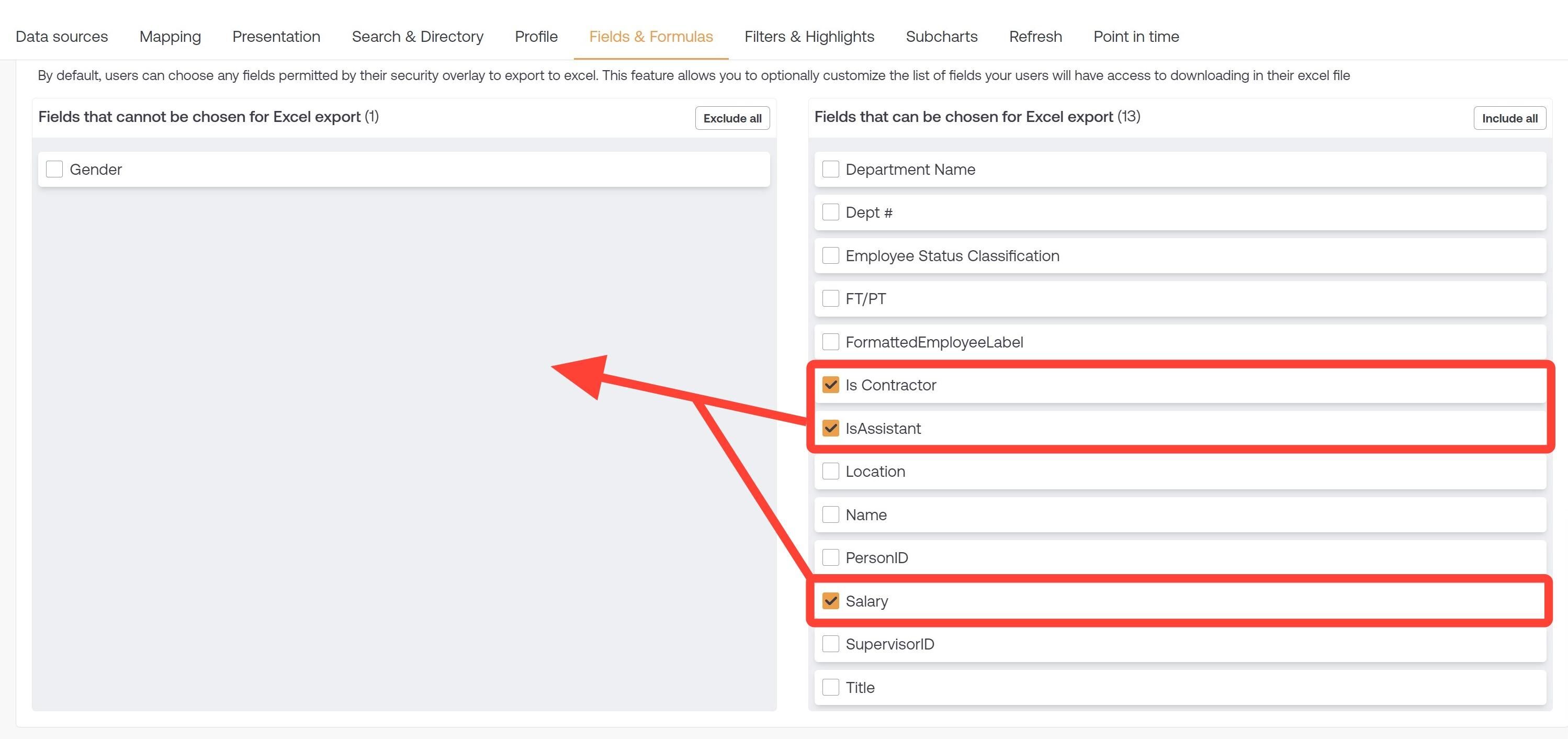 Export to Excel – OrgChart