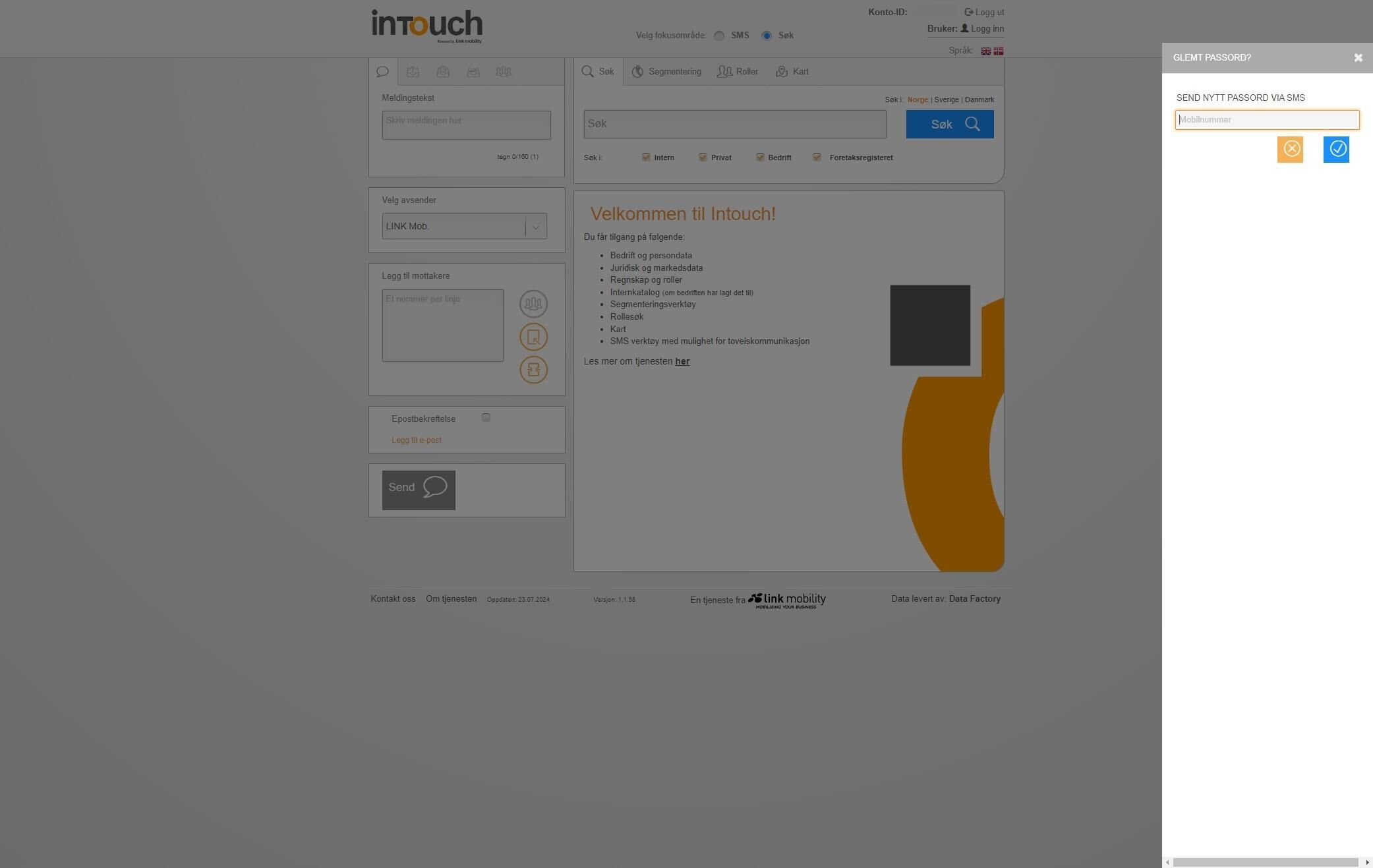 How to reset your users password on InTouch
