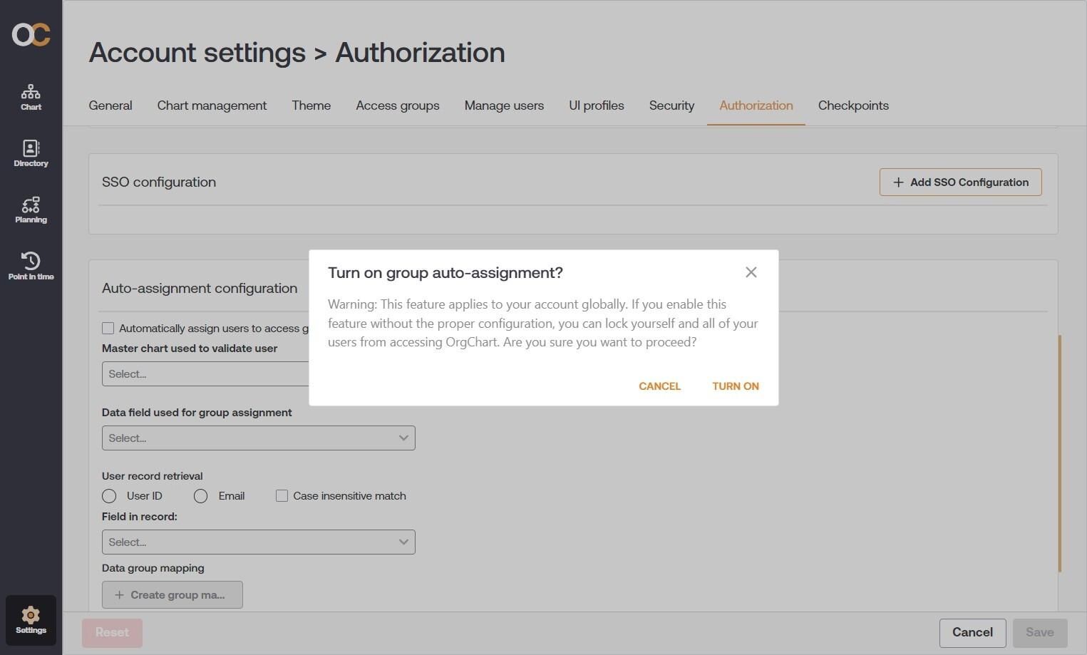 Auto-group assignment – OrgChart
