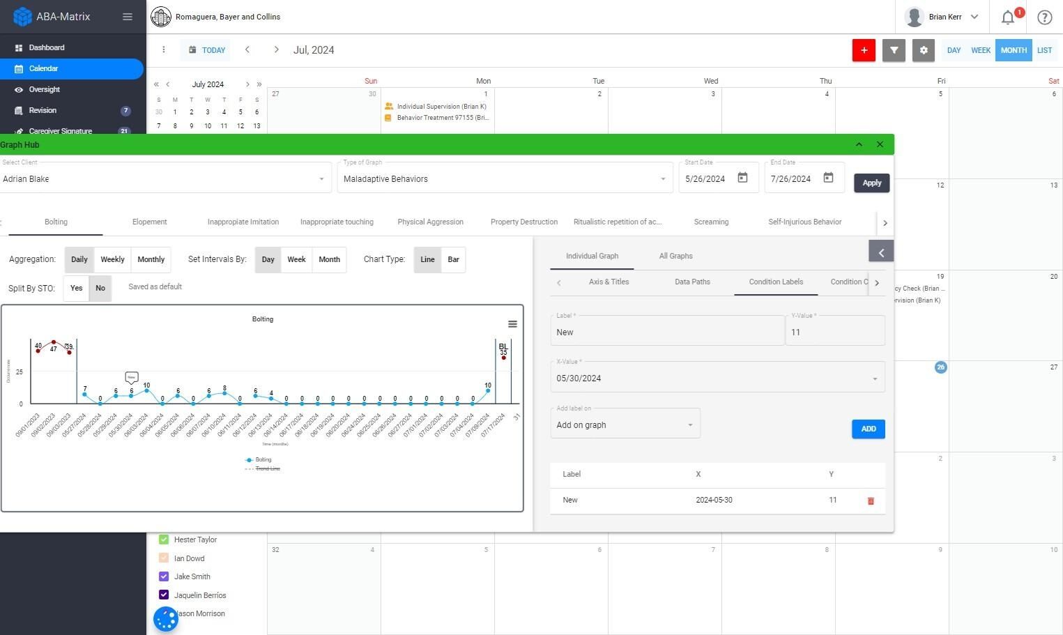 Guide to the Graph Hub Tool in ABA Matrix - ABA Matrix Knowledge Desk