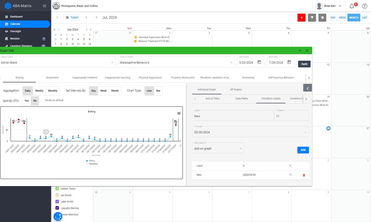 Guide to the Graph Hub Tool in ABA Matrix - ABA Matrix Knowledge Desk